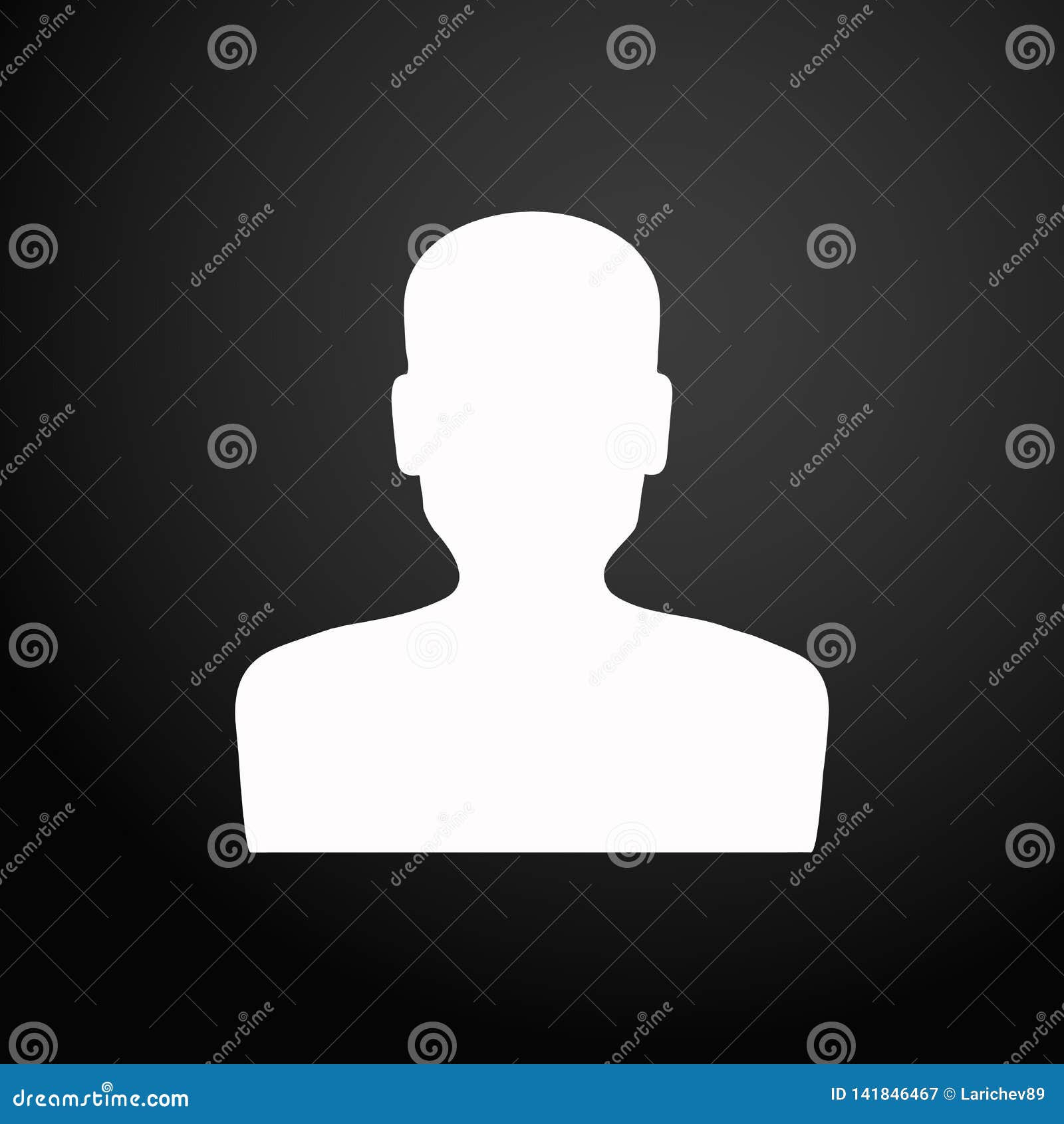 Account Vector Icon - Vector Illustration Isolated on Flat Square ...