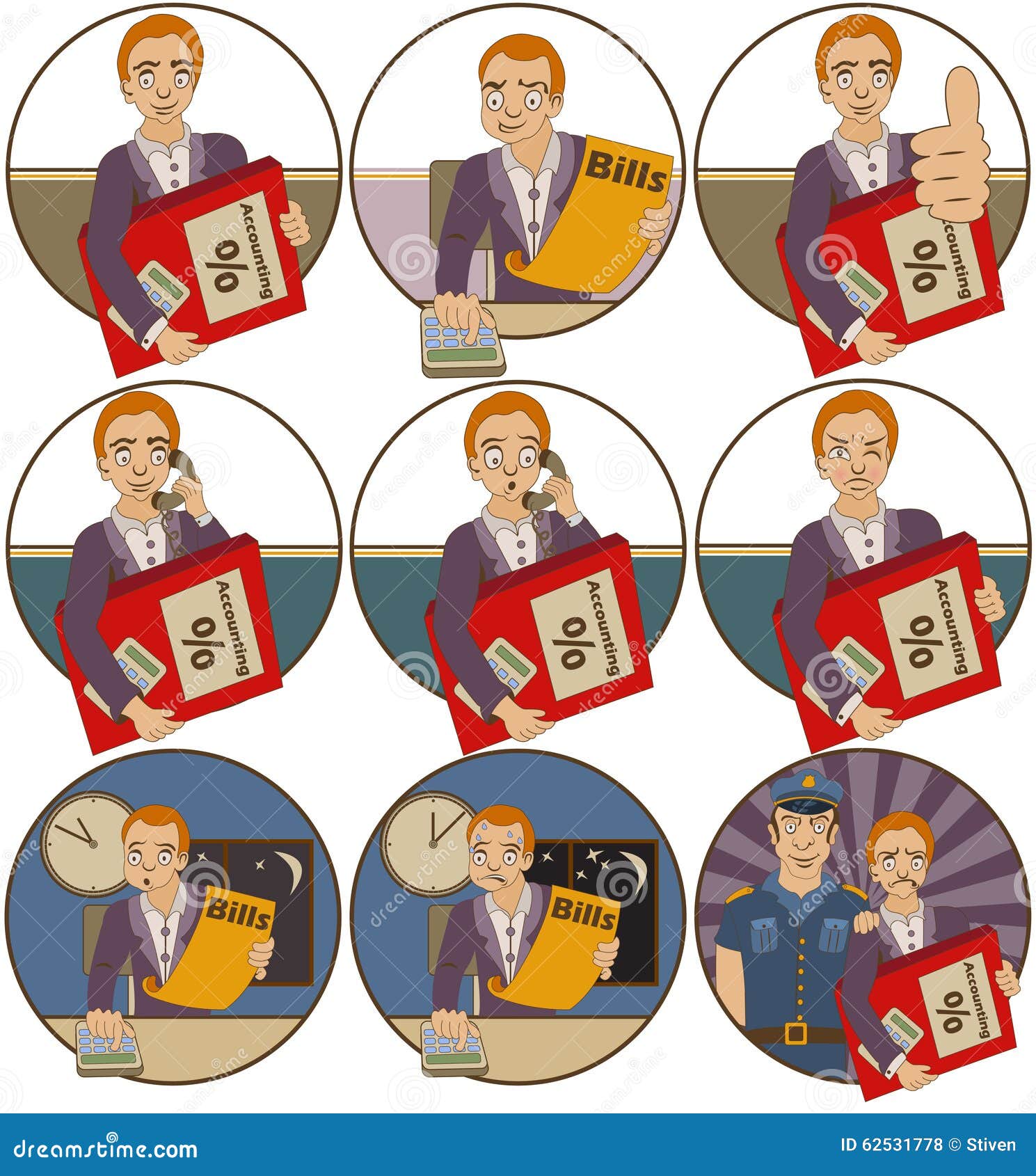 Account Vector Set | CartoonDealer.com #62531778