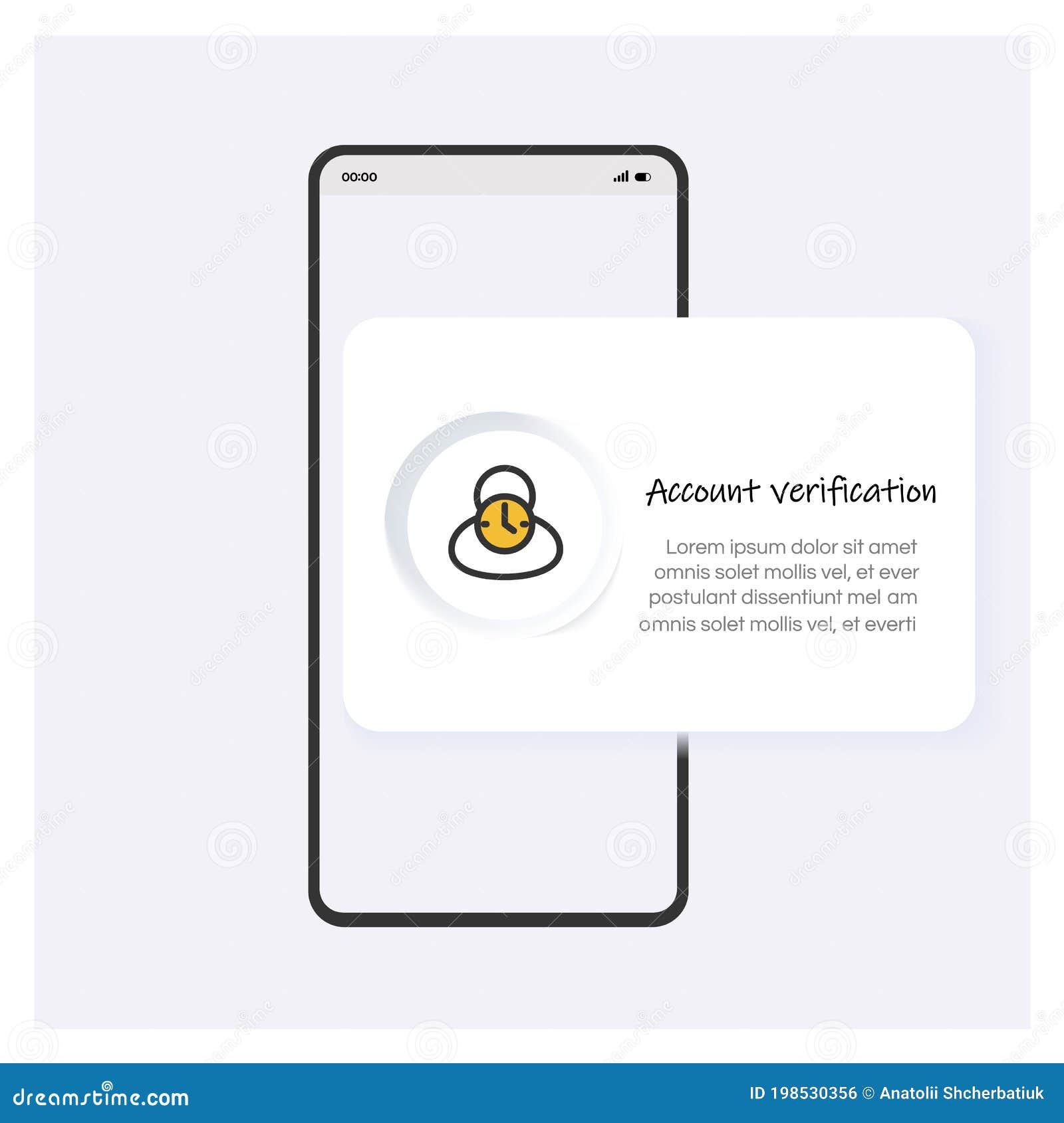 Account Verification Icon or Button Stock Vector - Illustration of ...