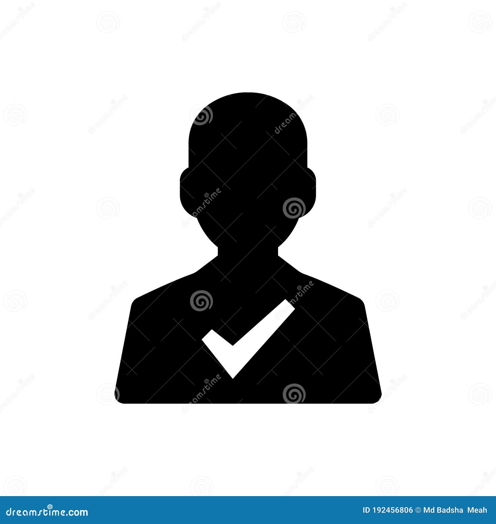 Account Verify Icon stock vector. Illustration of symbol - 192456806