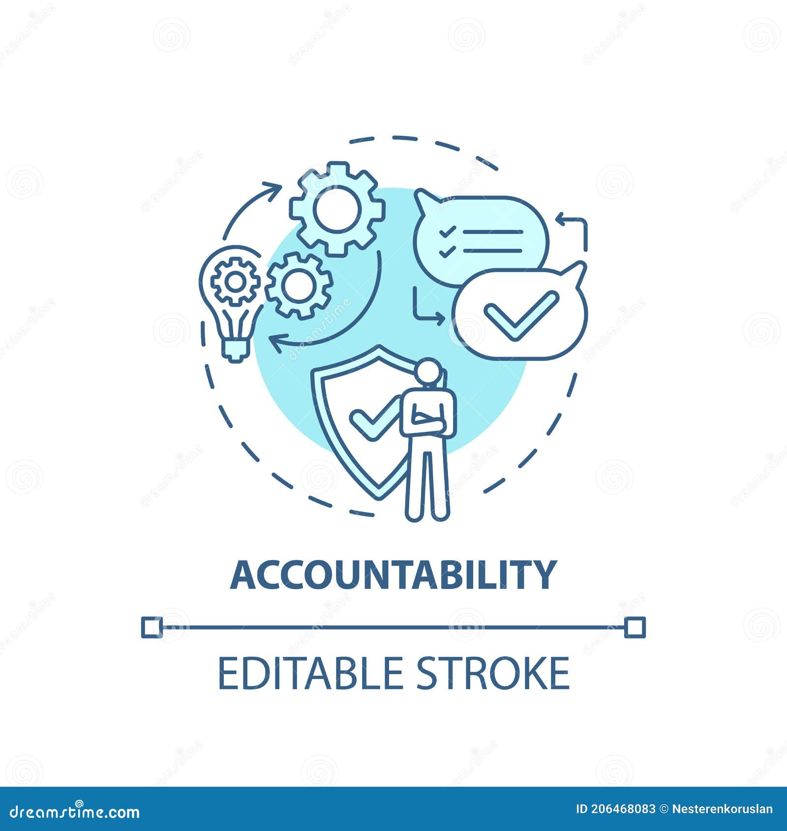 Accountability Concept Icon Stock Vector - Illustration of author ...