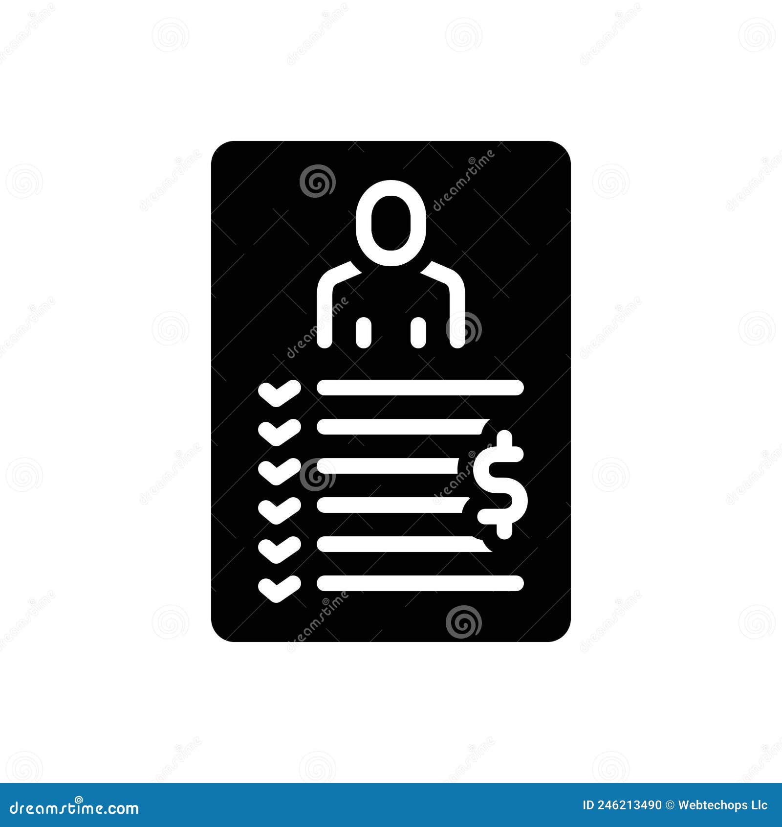 Black Solid Icon for Accountability, Responsibility and Liability Stock ...