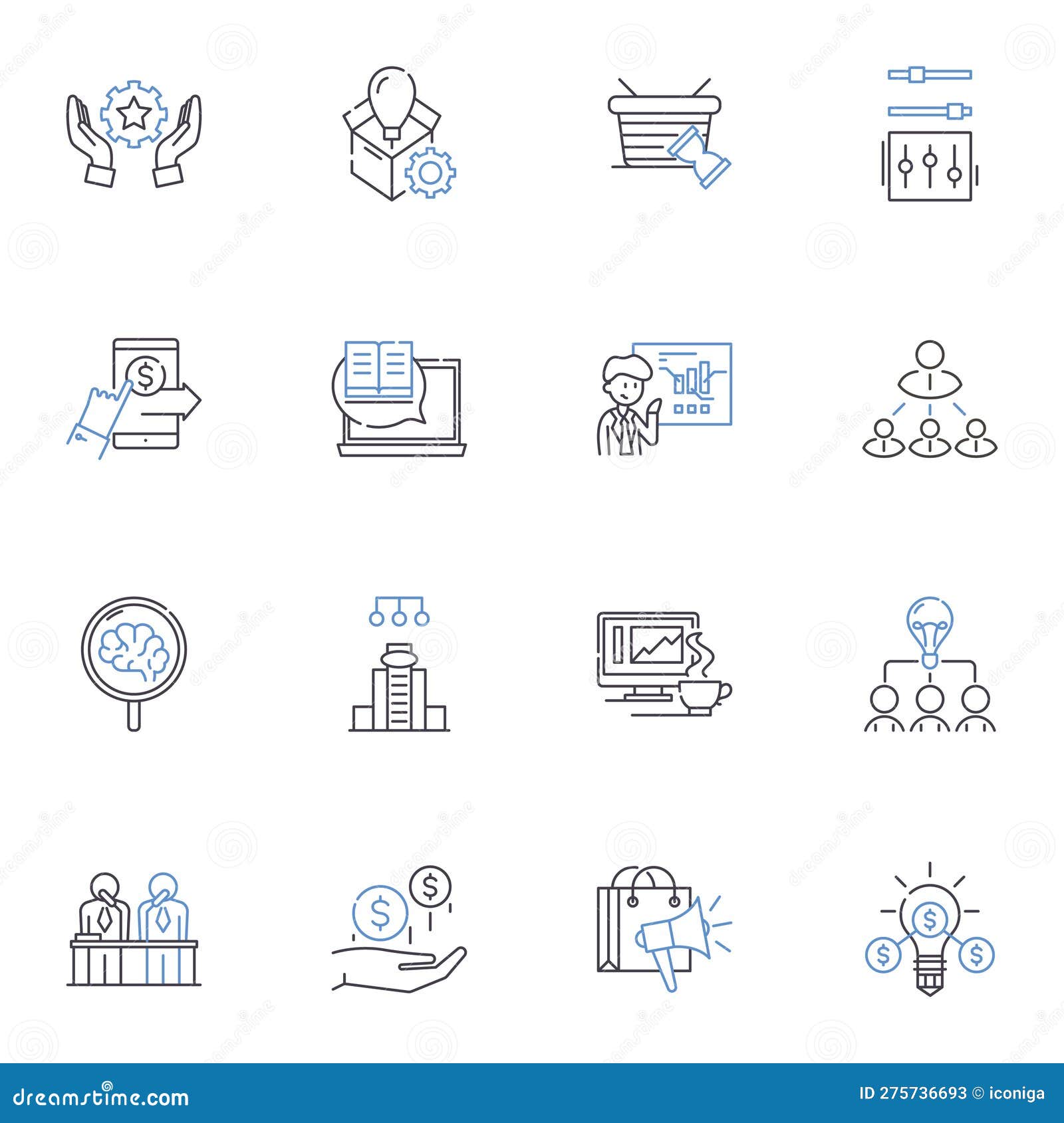 Accountability and Responsibility Line Icons Collection. Ownership ...