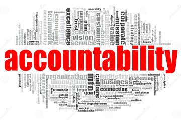 Accountability word cloud stock illustration. Illustration of save ...