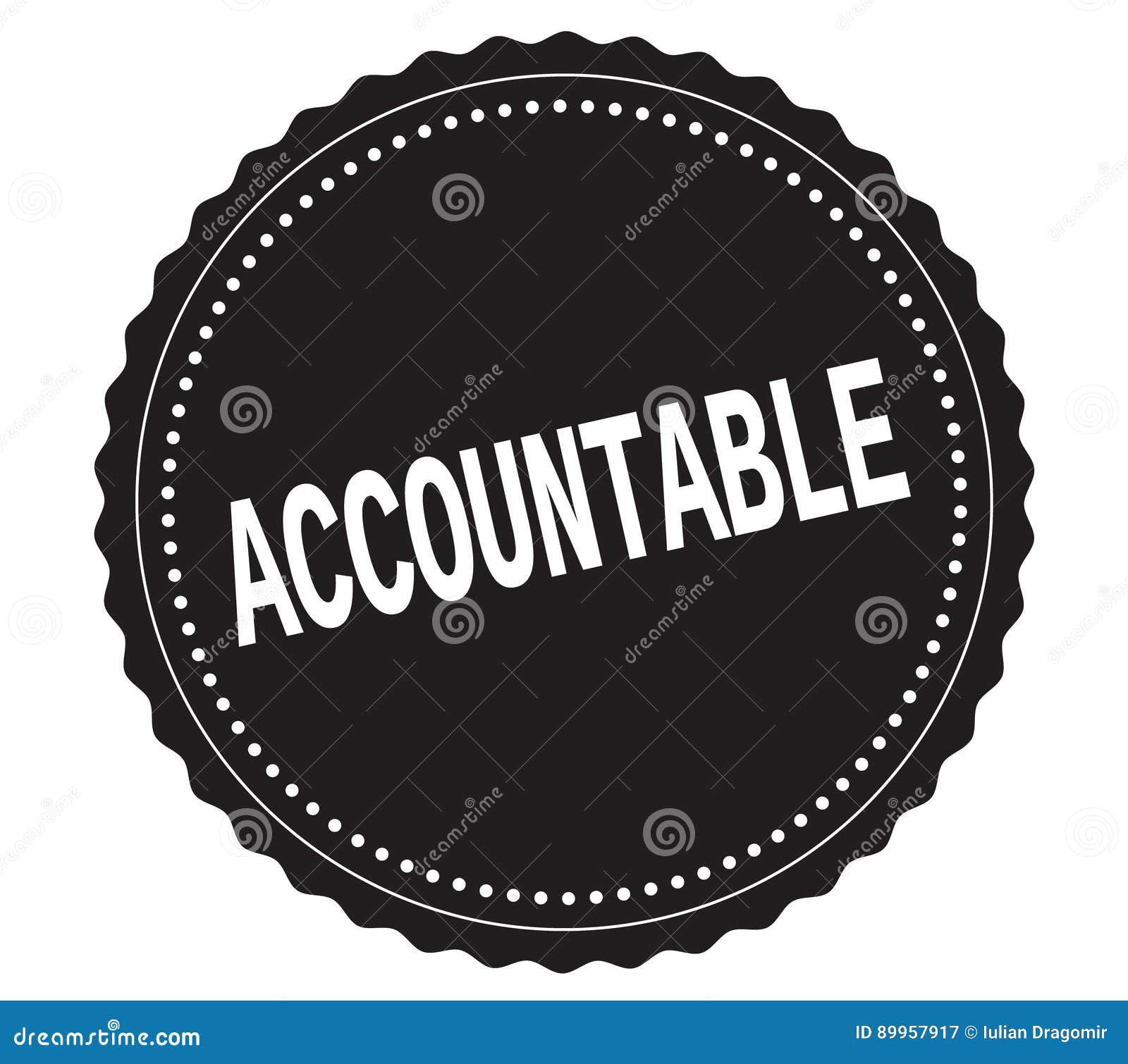 ACCOUNTABLE Text Written On Red Vintage Round Stamp Royalty-Free Stock ...