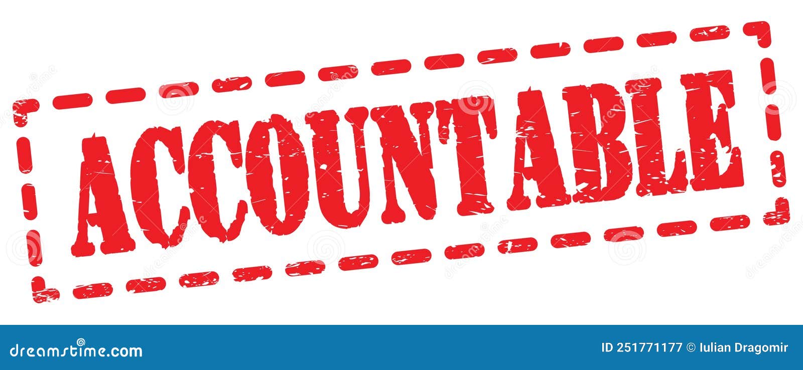ACCOUNTABLE Text Written on Red Stamp Sign Stock Illustration ...