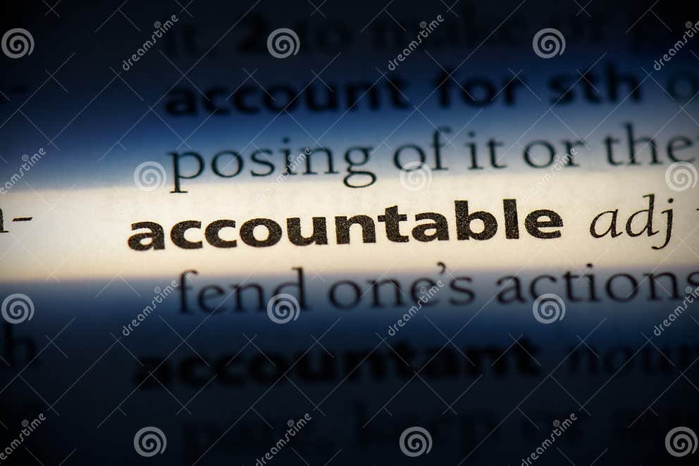 Accountable stock image. Image of info, dictionary, isolated - 161577987