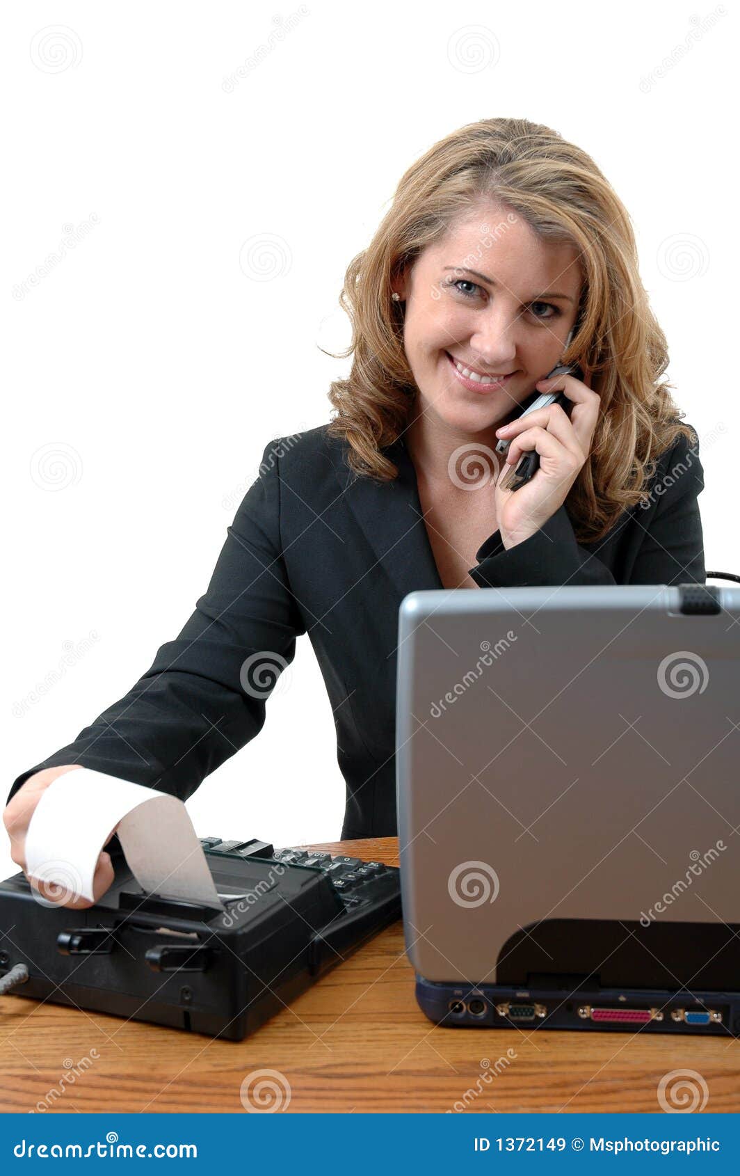 Accountant stock image. Image of accountant, calculator - 1372149