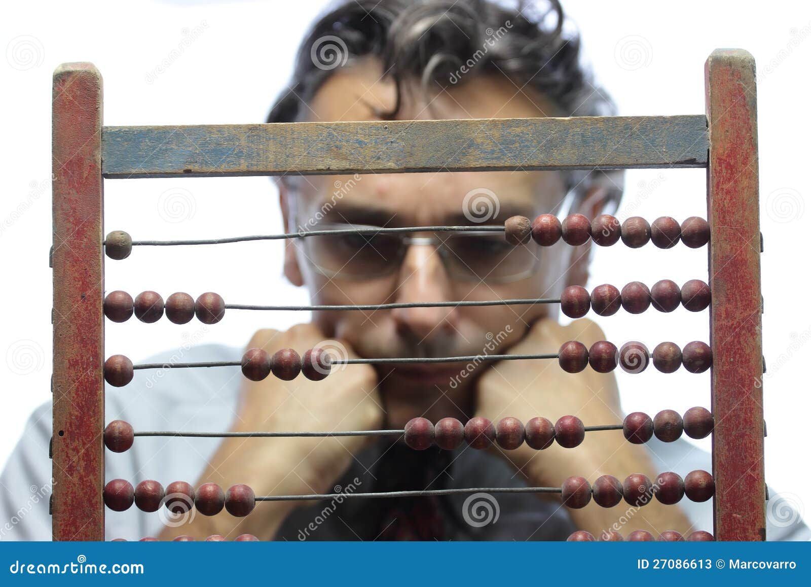 Accountant with abacus stock image. Image of business - 27086613