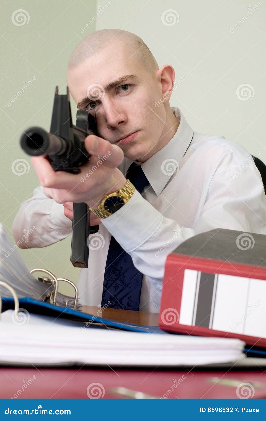 Accountant Armed with a Rifle Stock Photo - Image of headed, accountant ...