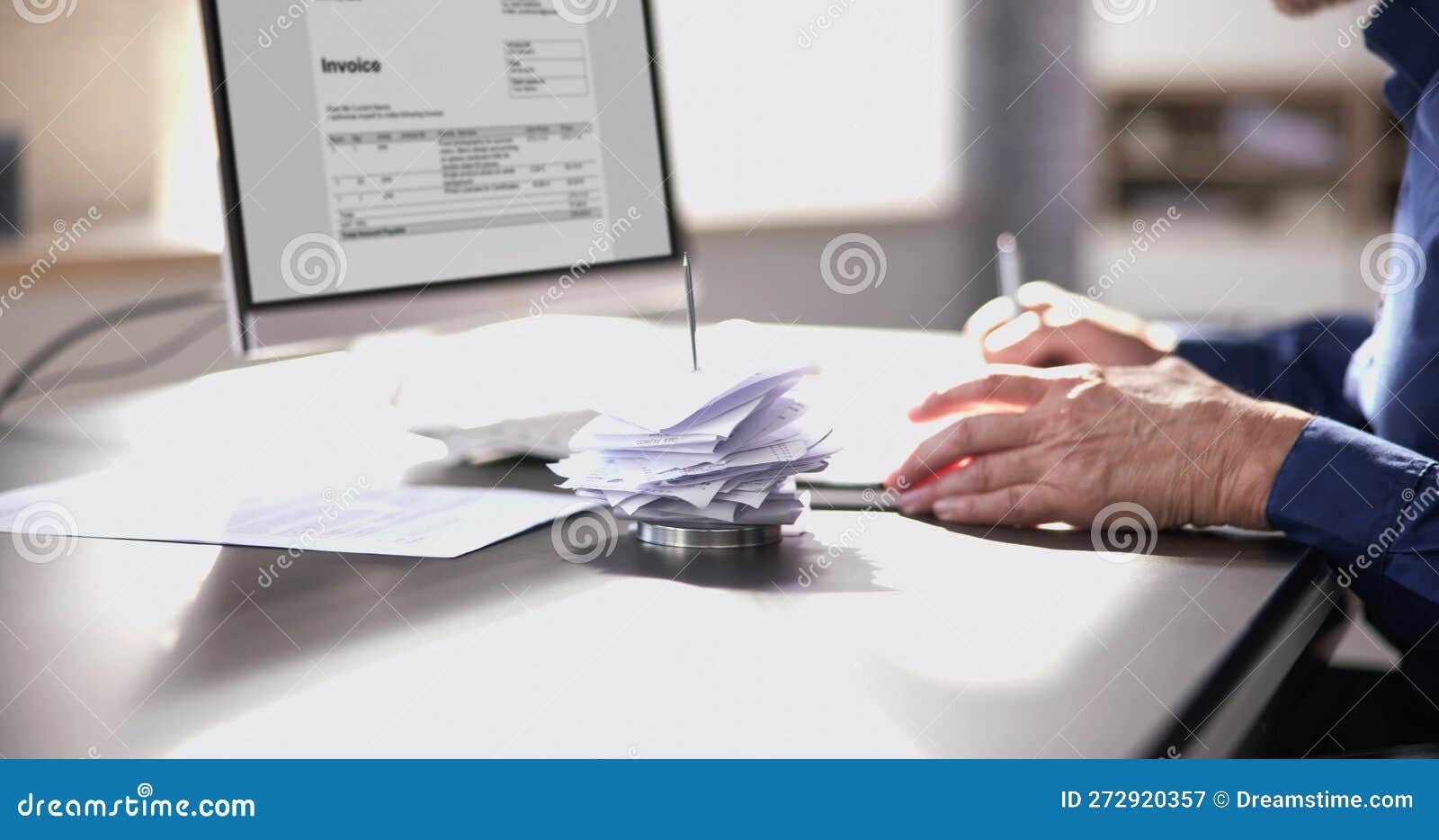 Accountant Auditor Man Help in Office Stock Image - Image of calculate ...
