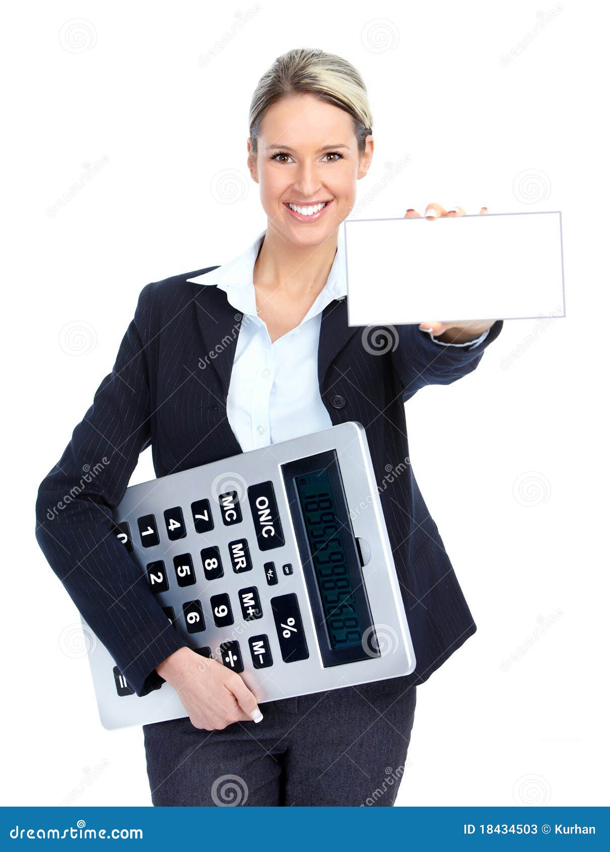 Accountant business woman stock image. Image of calculate - 18434503