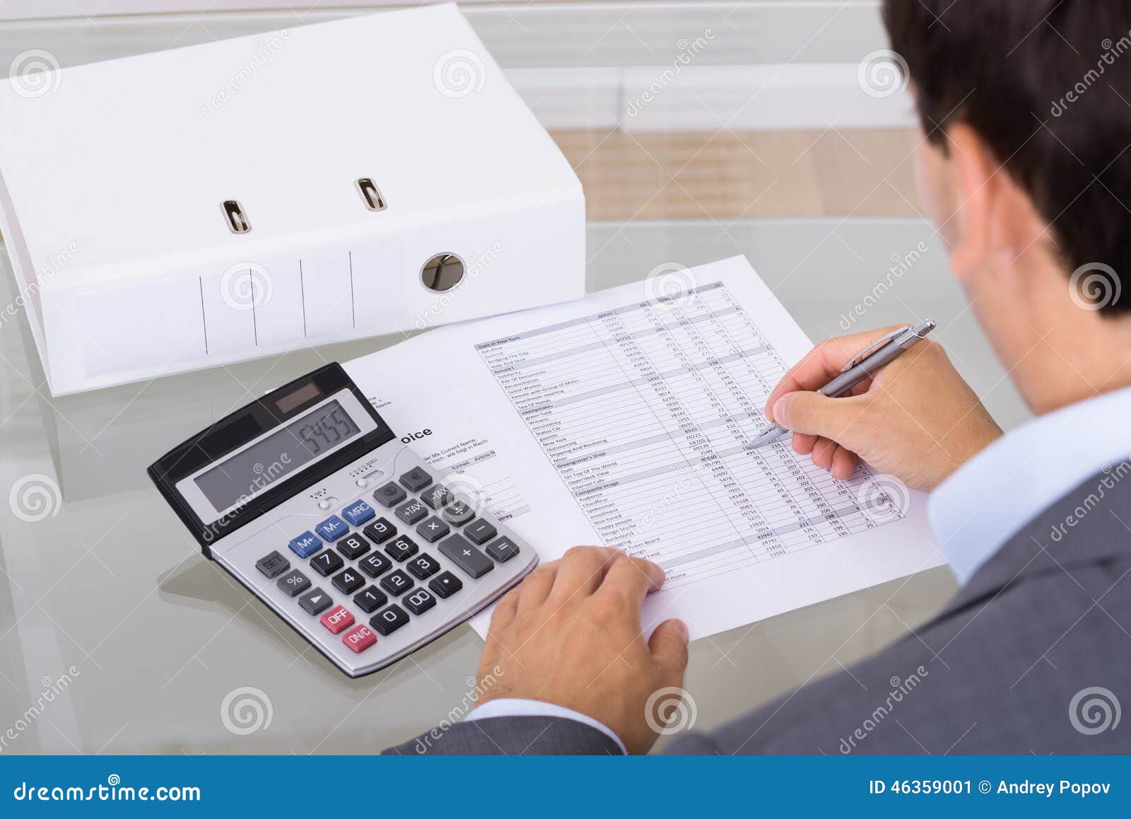 Accountant Calculating Finances Stock Image - Image of bookkeeping ...