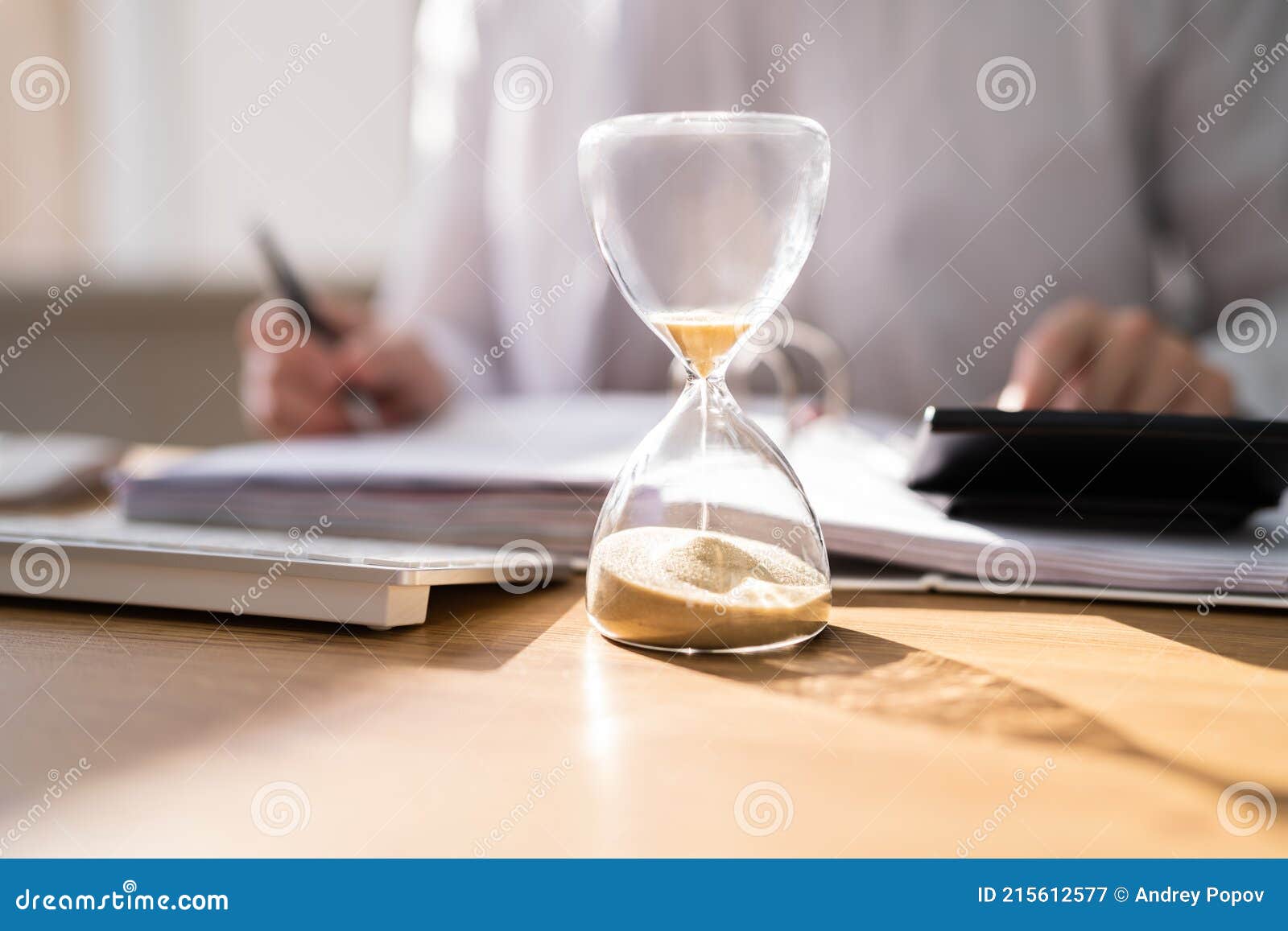 Accountant Calculating Invoice Bill in Time Stock Image - Image of ...