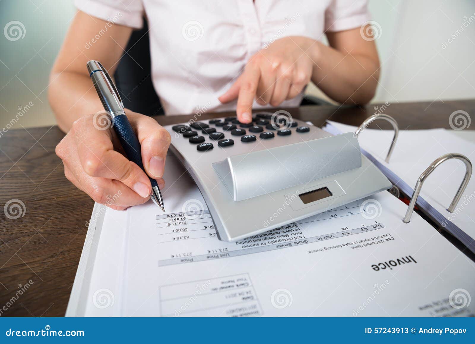 Accountant Calculating Receipt Stock Image - Image of advisors, audit ...