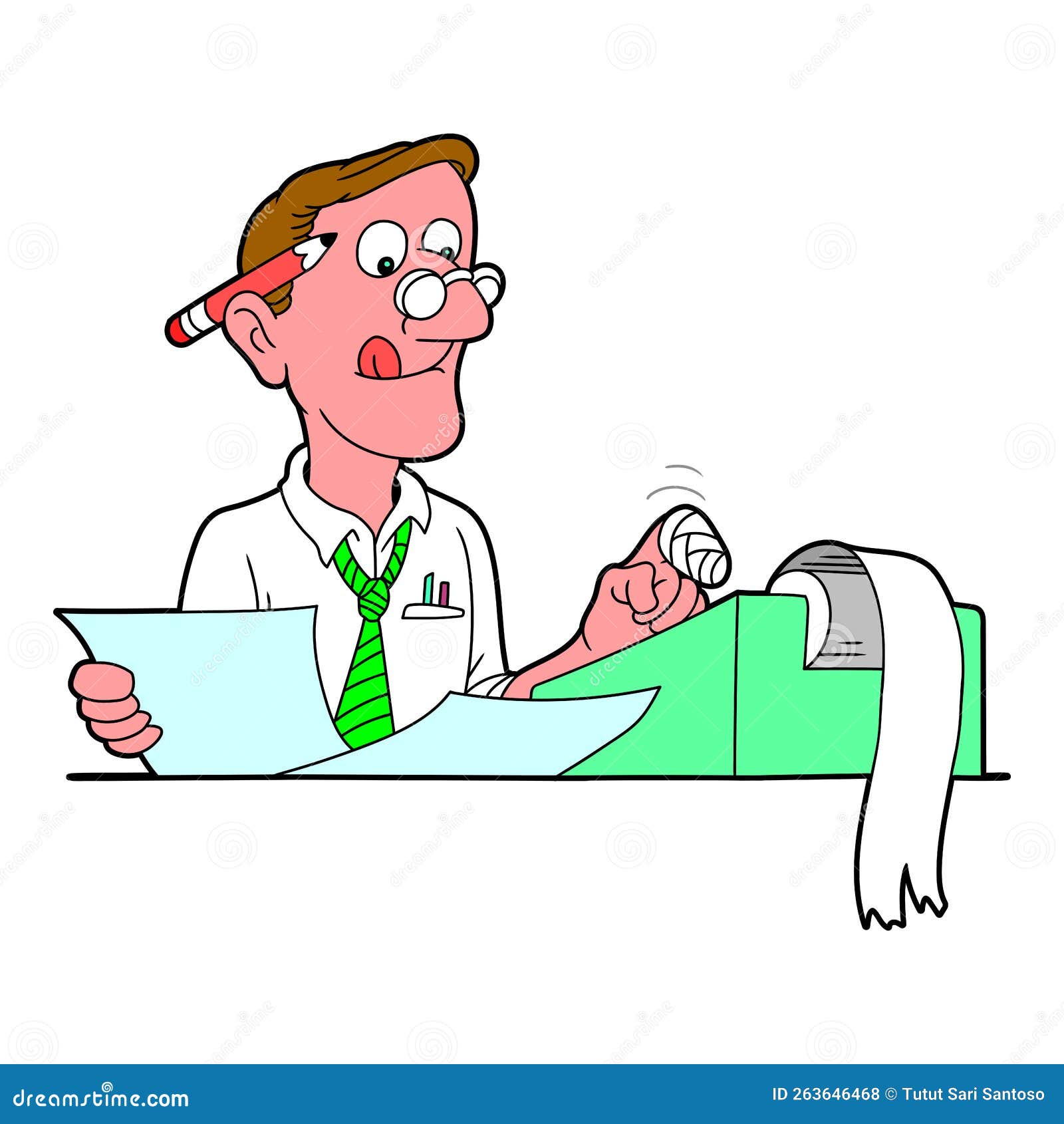 Accountant stock vector. Illustration of people, unique - 263646468