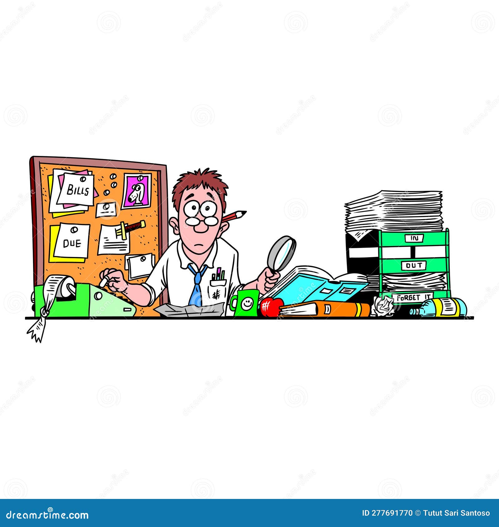 Accountant stock vector. Illustration of people, clip - 277691770