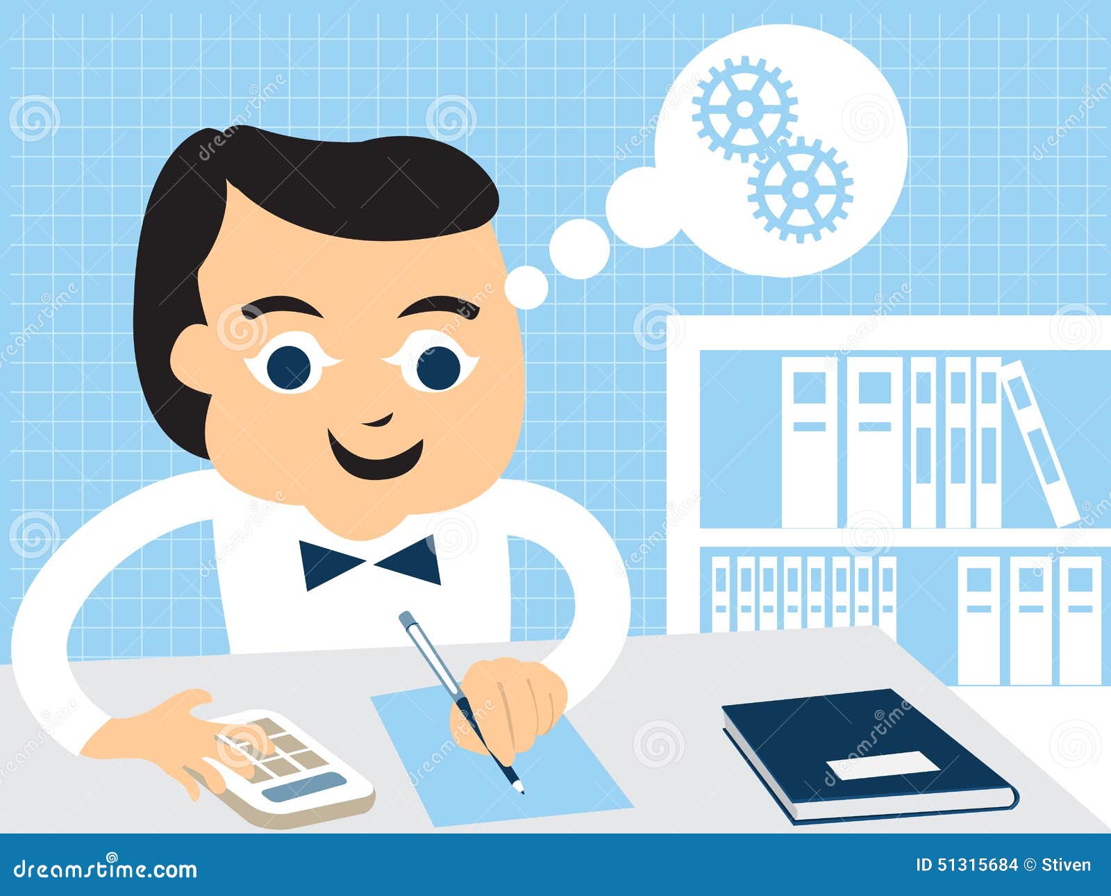 Accountant stock vector. Illustration of marketing, concept - 51315684
