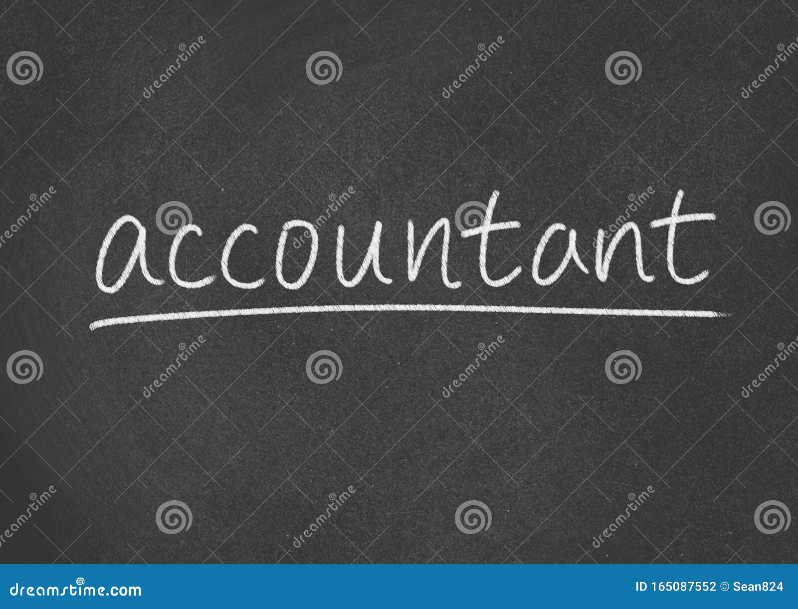 Accountant stock photo. Image of chalk, abstract, chalkboard - 165087552