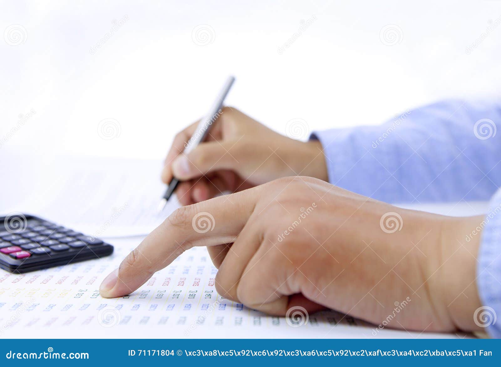 Accountant Doing Account Checking Stock Photo - Image of bookkeeper ...