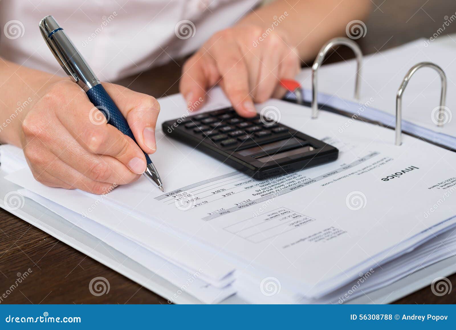 Accountant Doing Calculation Stock Photo - Image of businessperson ...