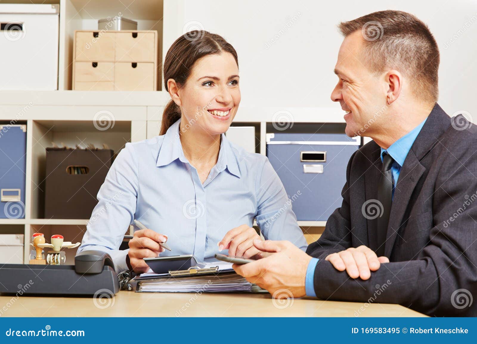 Accountant in Financial Advice in the Office Stock Image - Image of ...