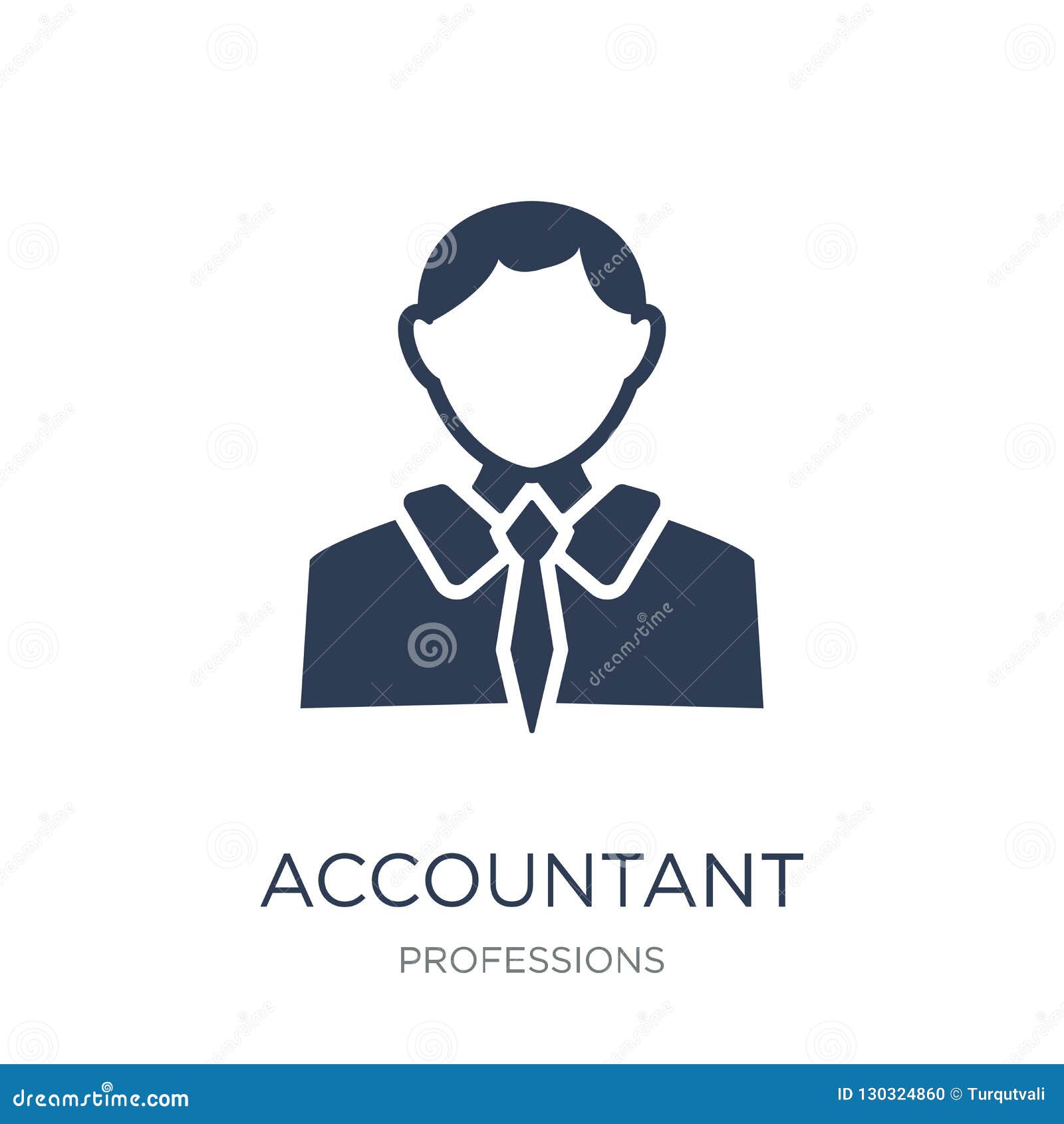 Accountant Icon. Trendy Flat Vector Accountant Icon on White Background ...