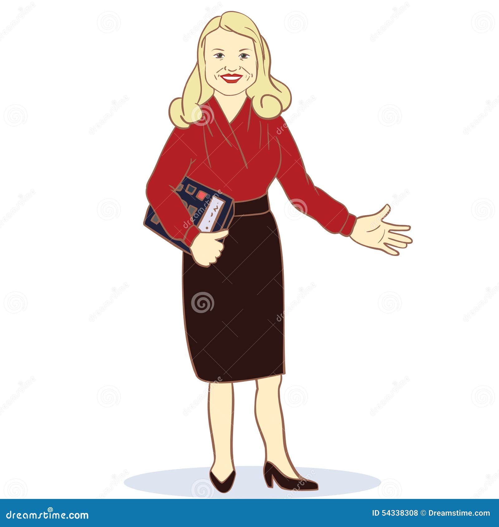 Illustration Featuring A Female Accountant Computing Cartoon Vector ... Illustration Featuring A Female Accountant Computing Cartoon Vector ...
