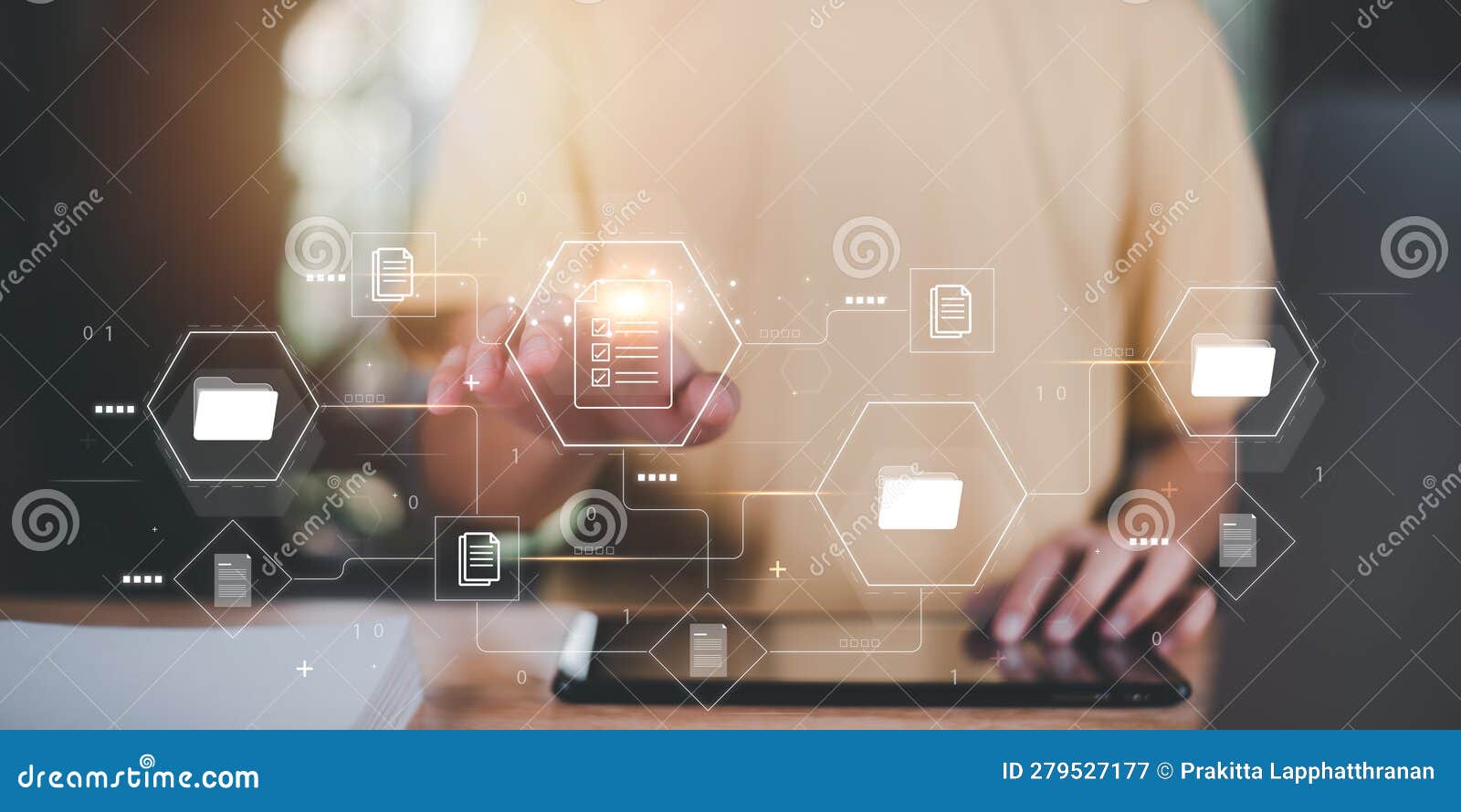 Accountant Showing Office Document Auditing Concept ,plan Review ...