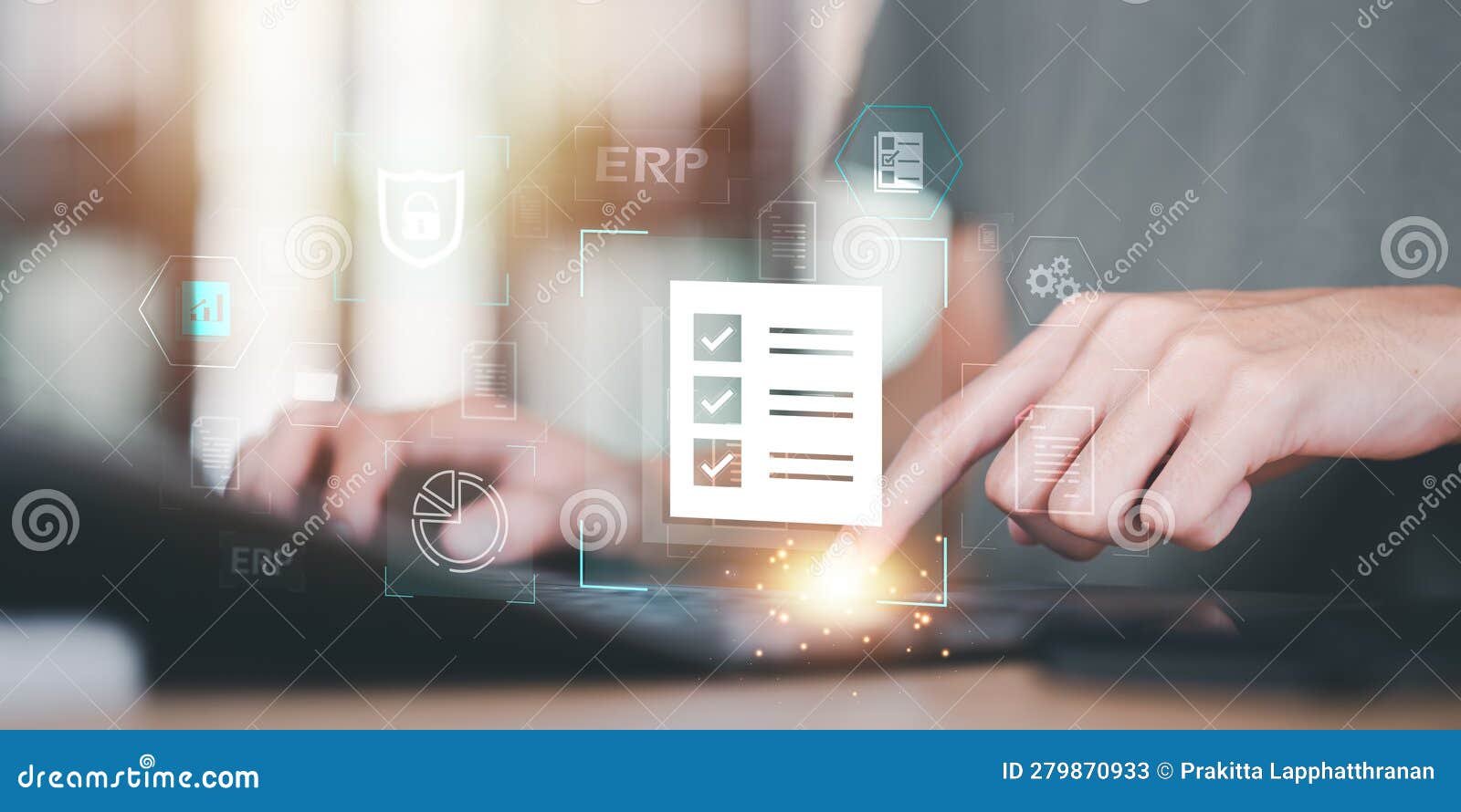 Accountant Showing Office Document Auditing Concept ,plan Review ...