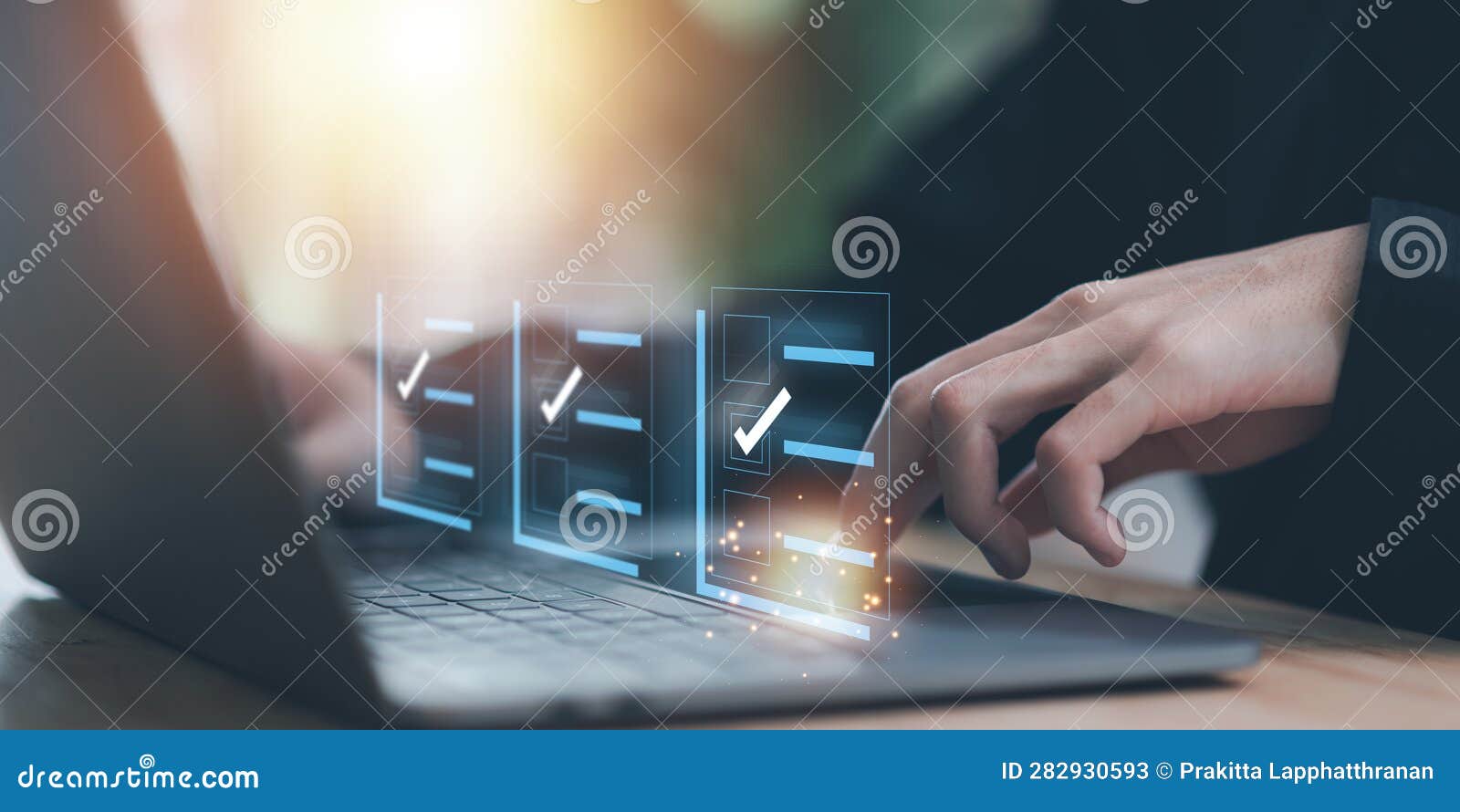 Accountant Showing Office Document Auditing Concept ,plan Review ...