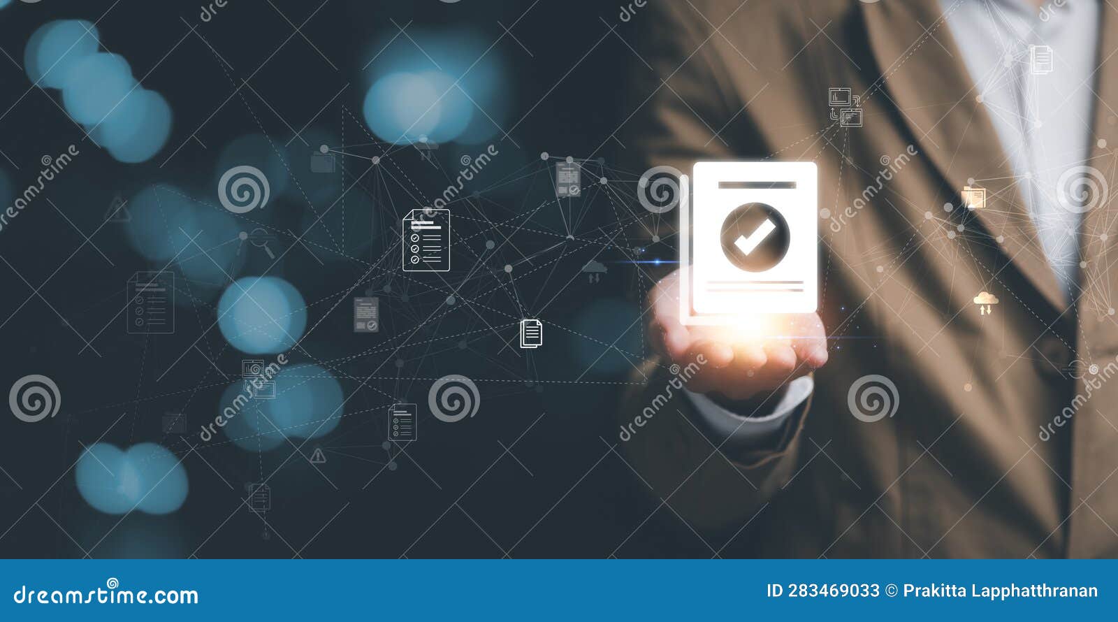 Accountant Showing Office Document Auditing Concept ,plan Review ...