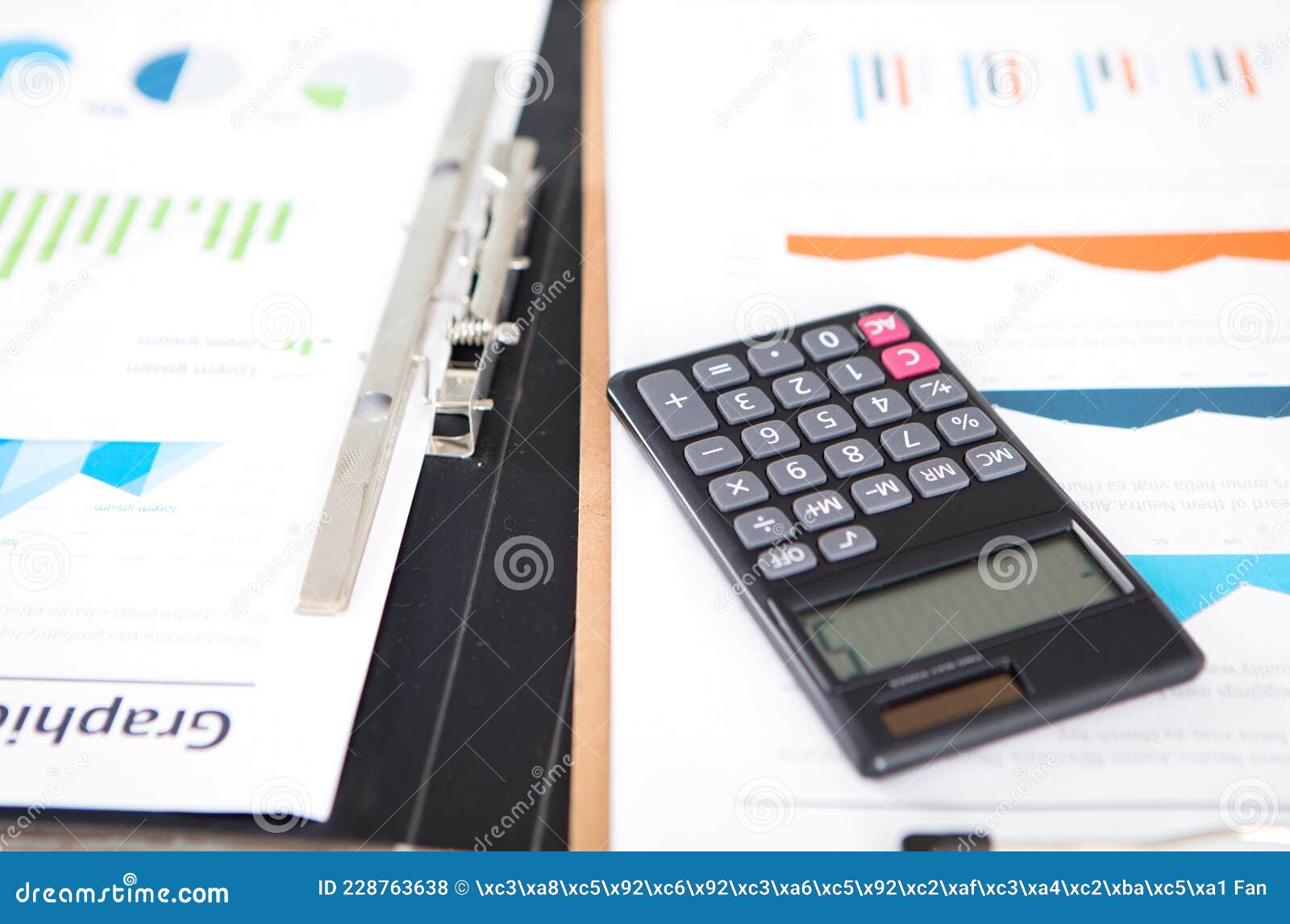 Accountant Using a Calculator for Accounting Stock Photo - Image of ...