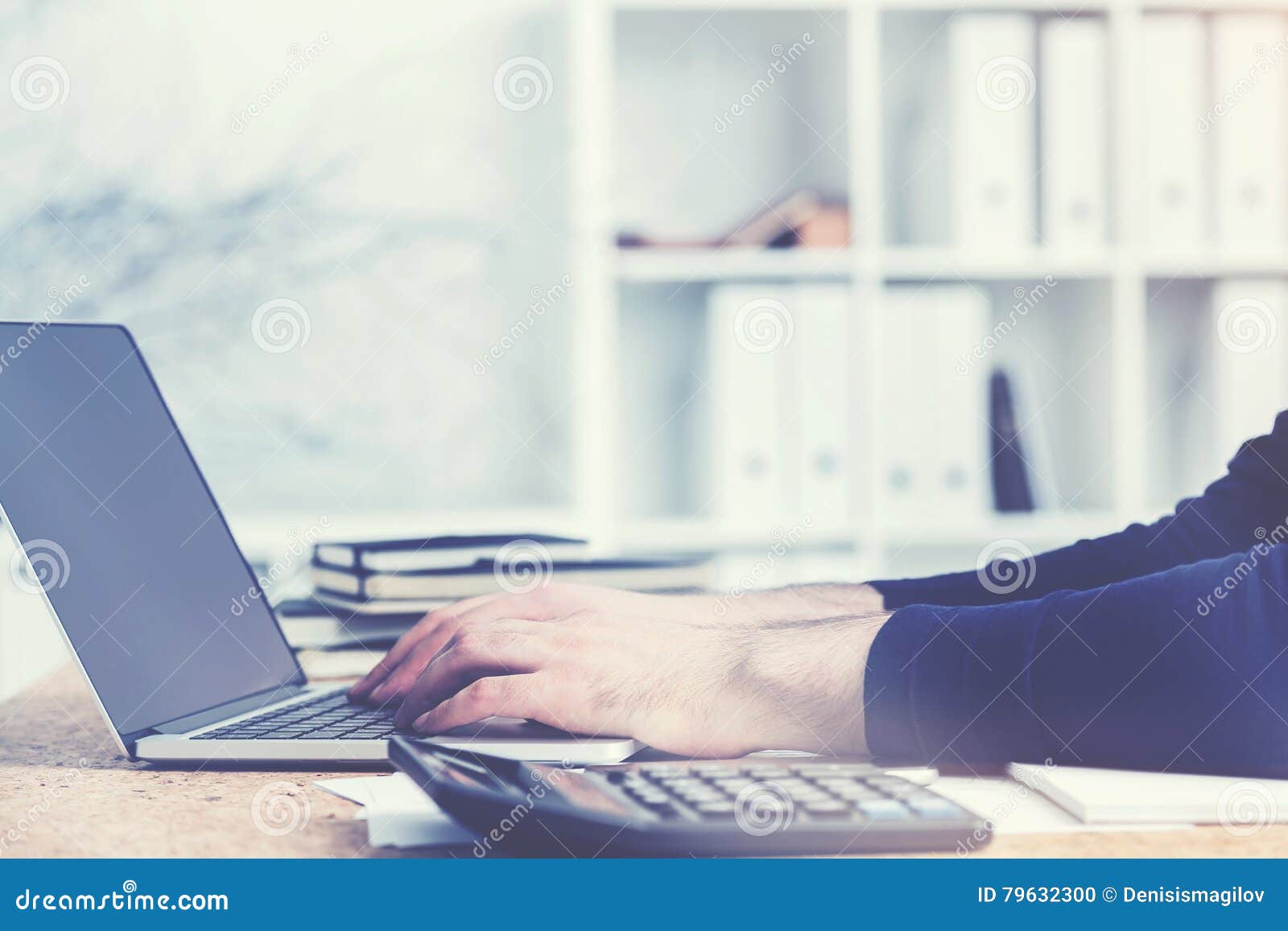 Accountant Using Mockup Laptop, Toned Stock Photo - Image of marketing ... Accountant Using Mockup Laptop, Toned Stock Photo - Image of marketing ...