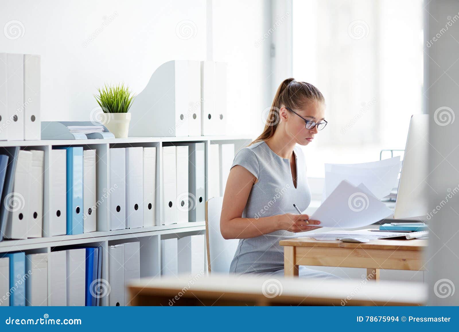 Accountant at work stock photo. Image of planning, table - 78675994