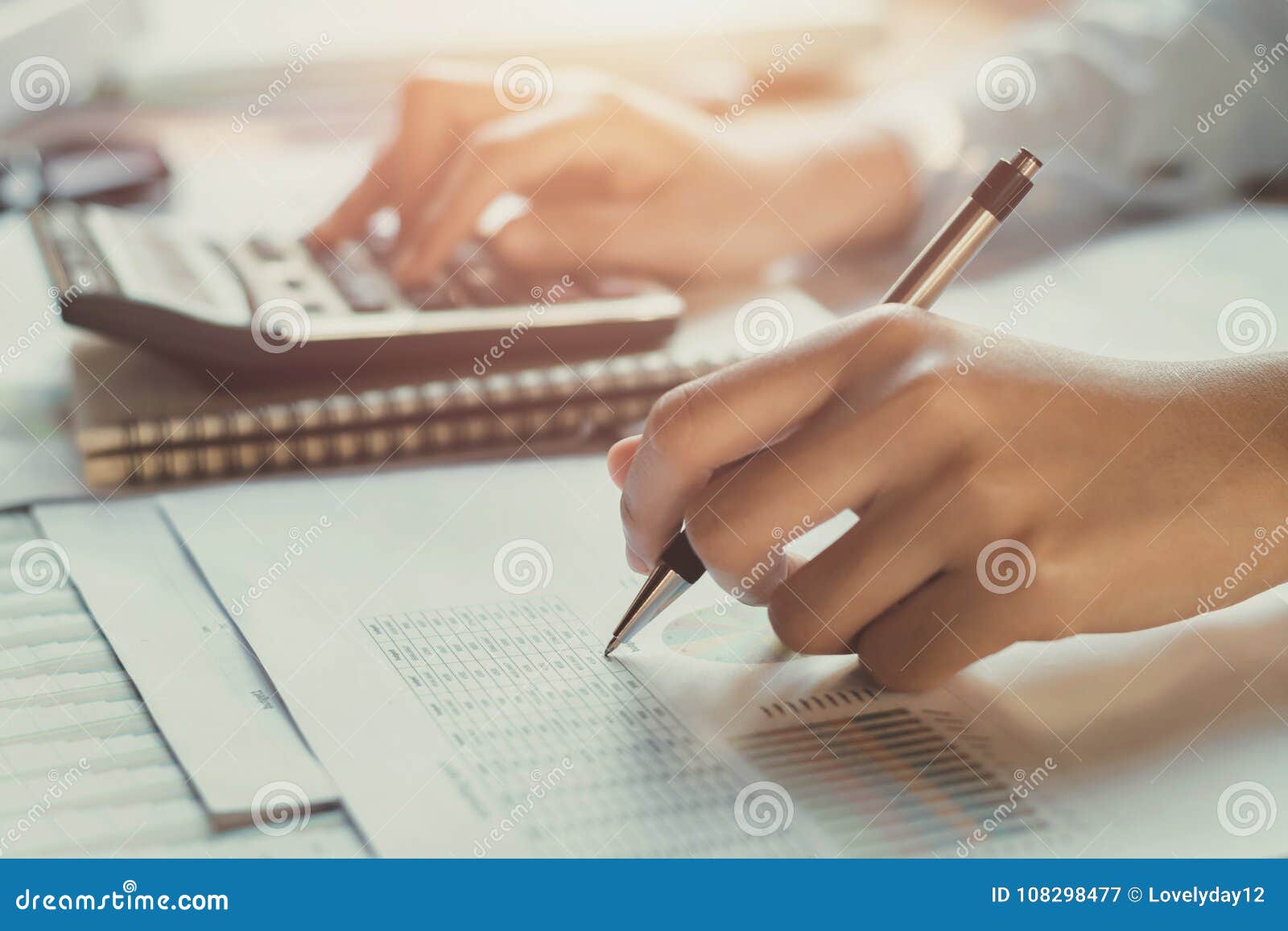 Accountant Working on Desk To Using Calculator Stock Image - Image of ... Accountant Working on Desk To Using Calculator Stock Image - Image of ...