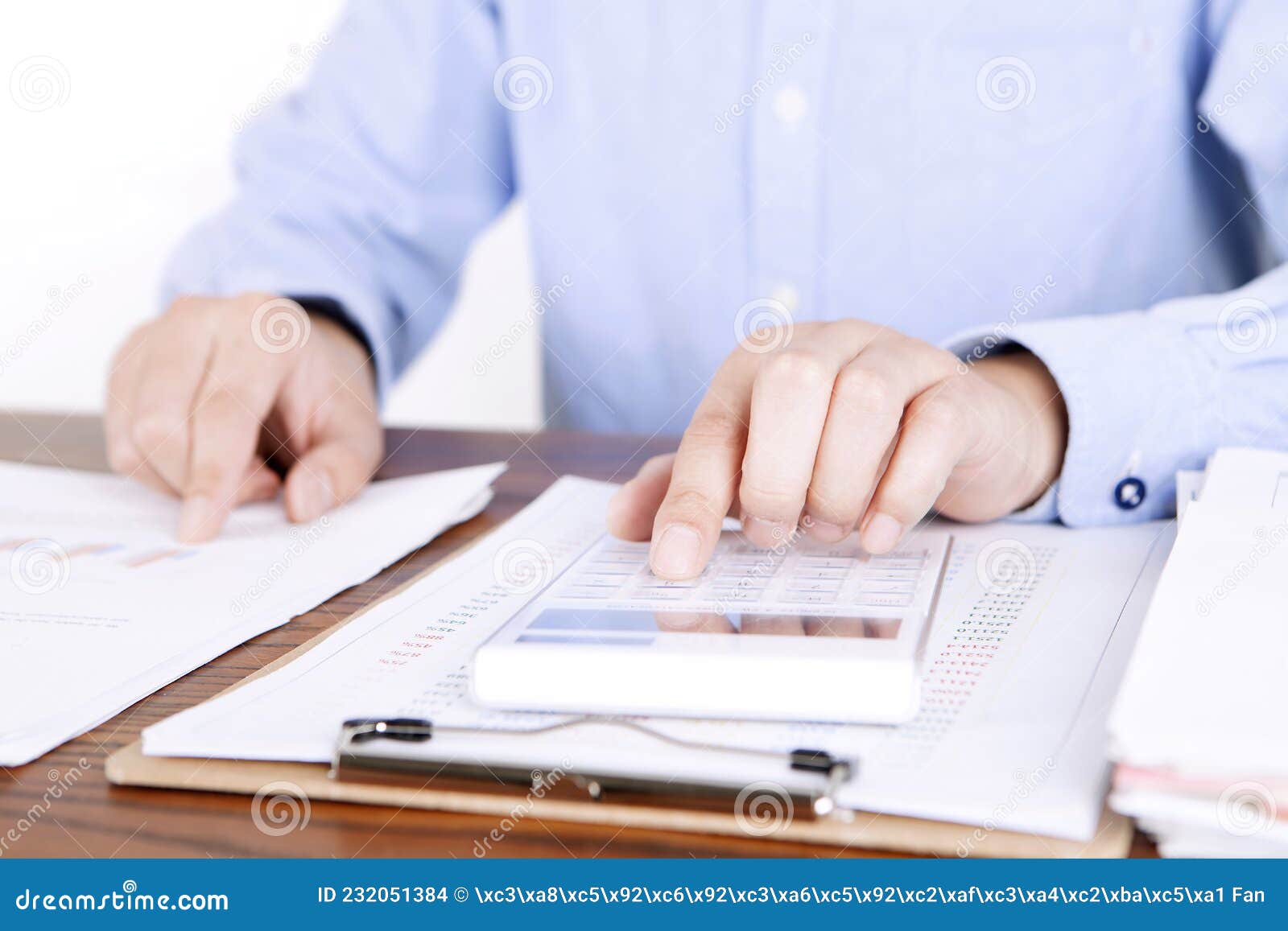 An Accountant is Working Hard Stock Photo - Image of accountant, data ...