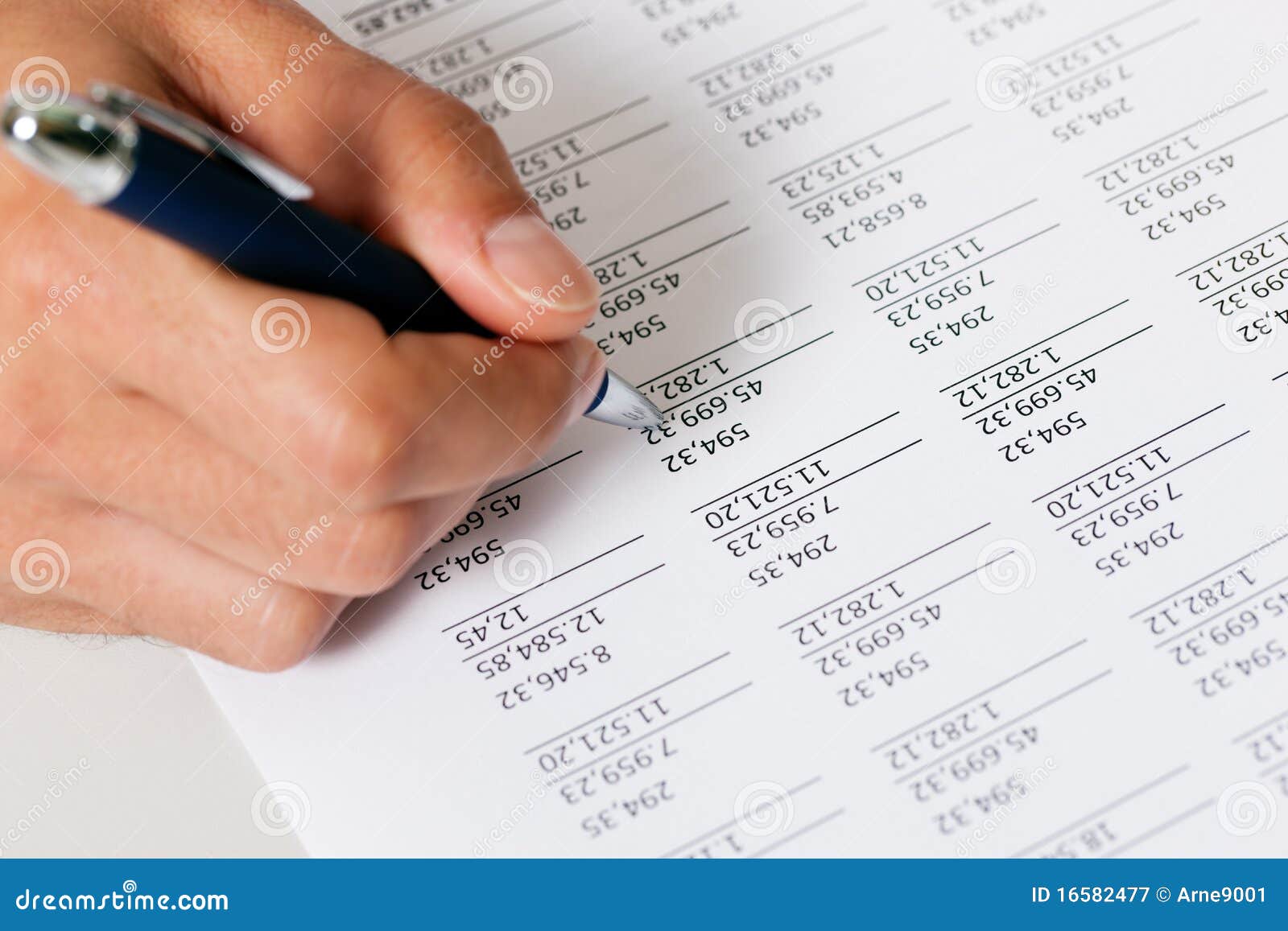 Accountant Working on Numbers Stock Image - Image of work, people: 16582477