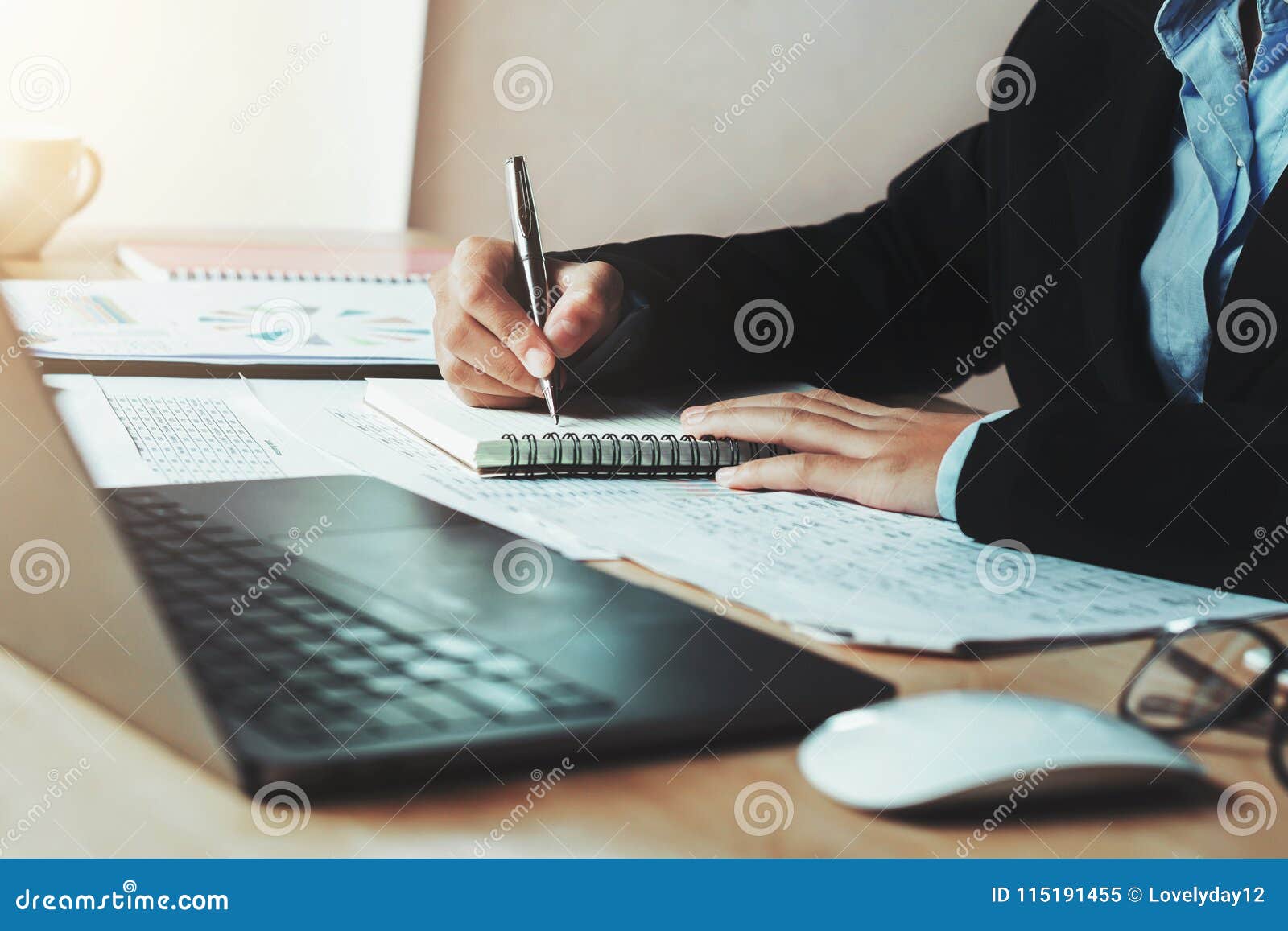 Accountant Working in Office. Concept Finance Stock Image - Image of ...