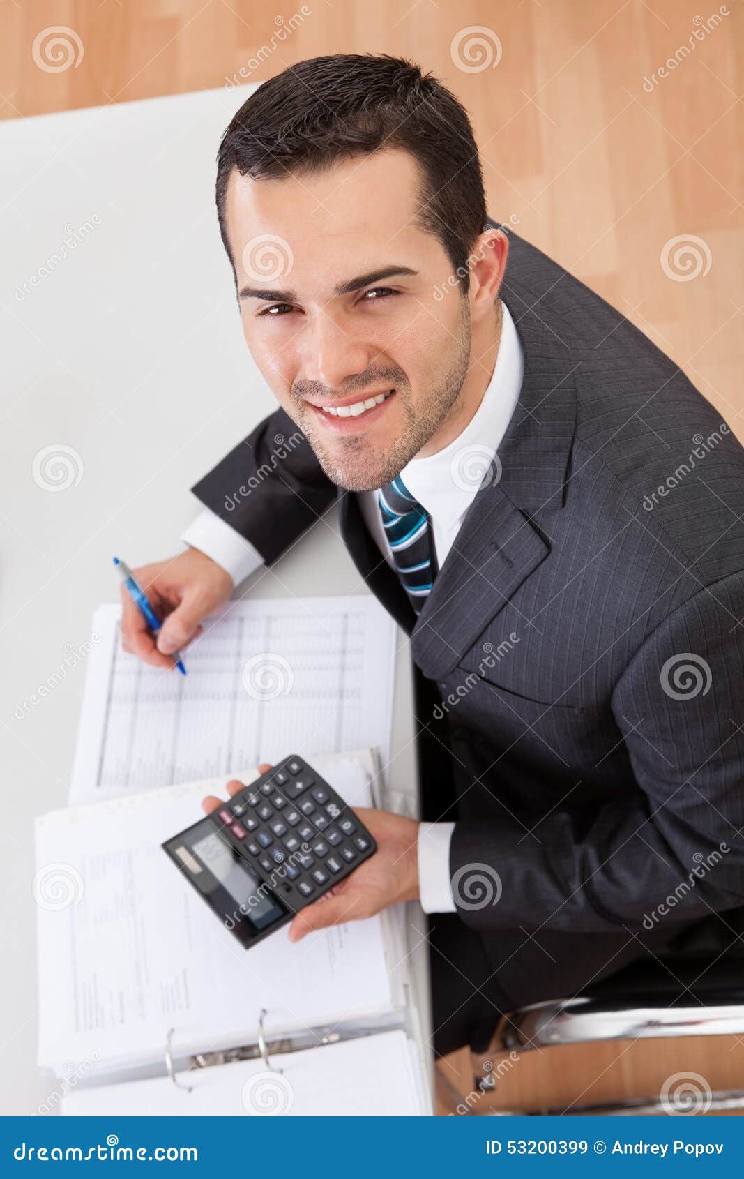 Accountant Working at the Office Stock Image - Image of manager ...
