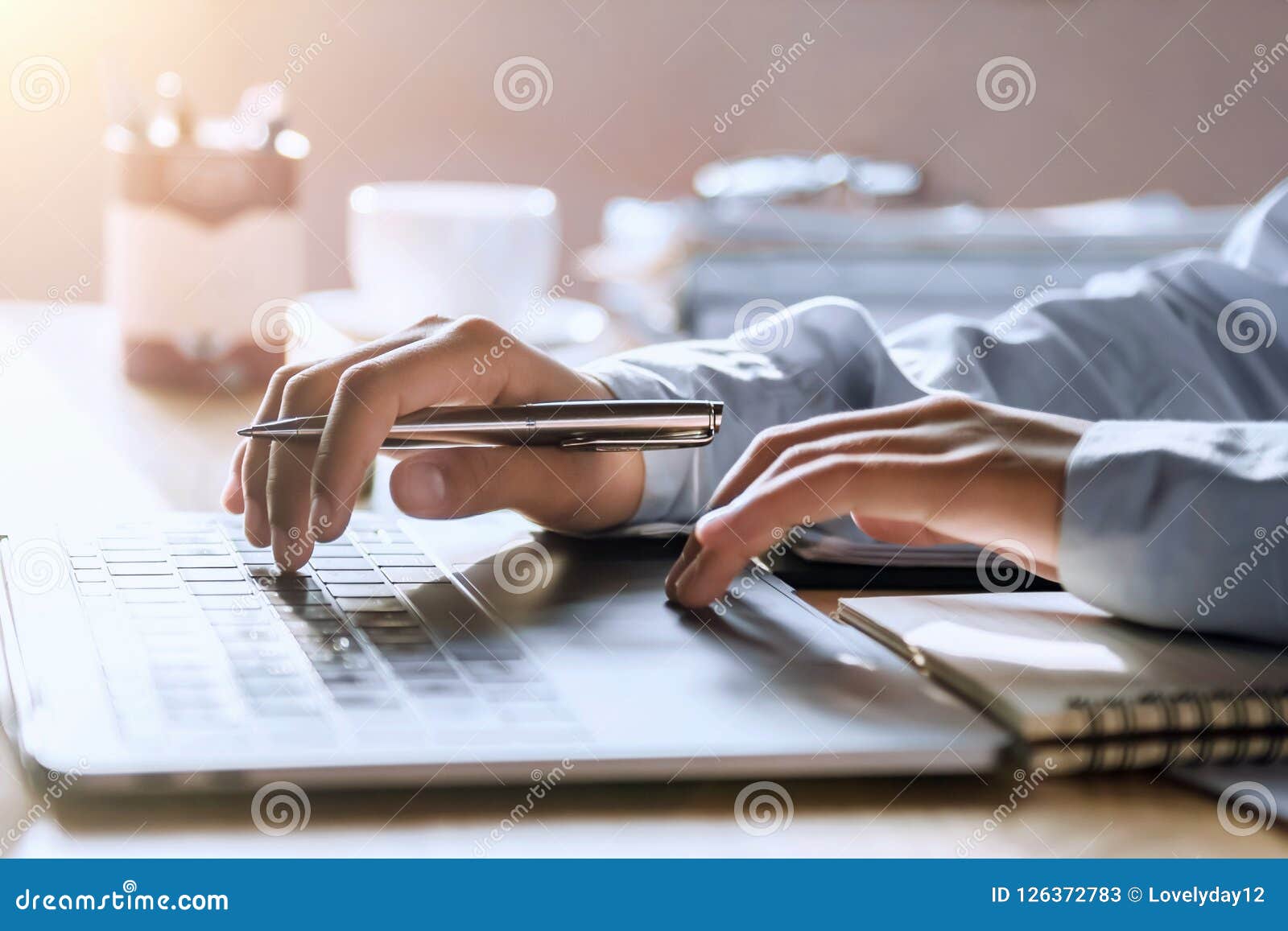 Accountant Working in Office Stock Image - Image of expense, calculate ...