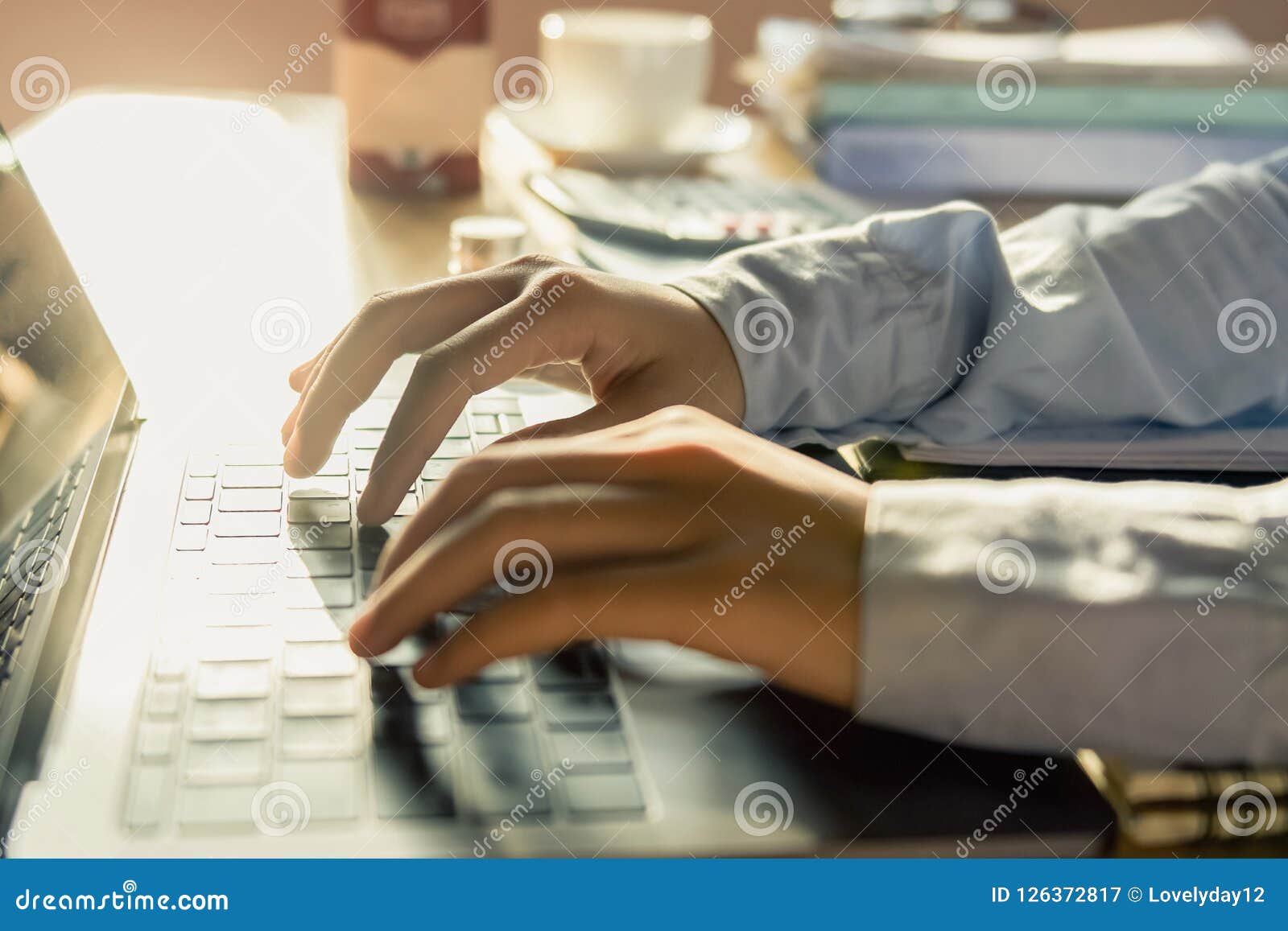 Accountant Working in Office Stock Image - Image of expense, accountant ...