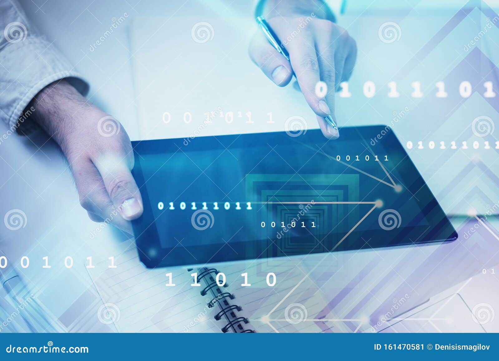 Accountant at Workplace, Network Interface Stock Image - Image of ...