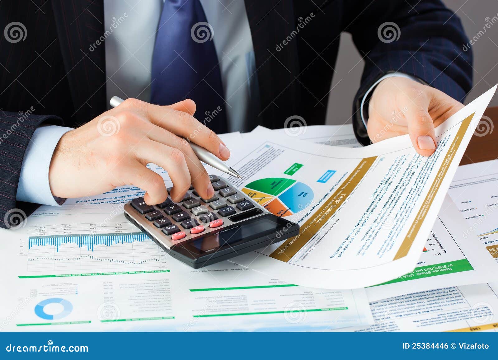 Accounting. stock photo. Image of marketing, ballpoint - 25384446