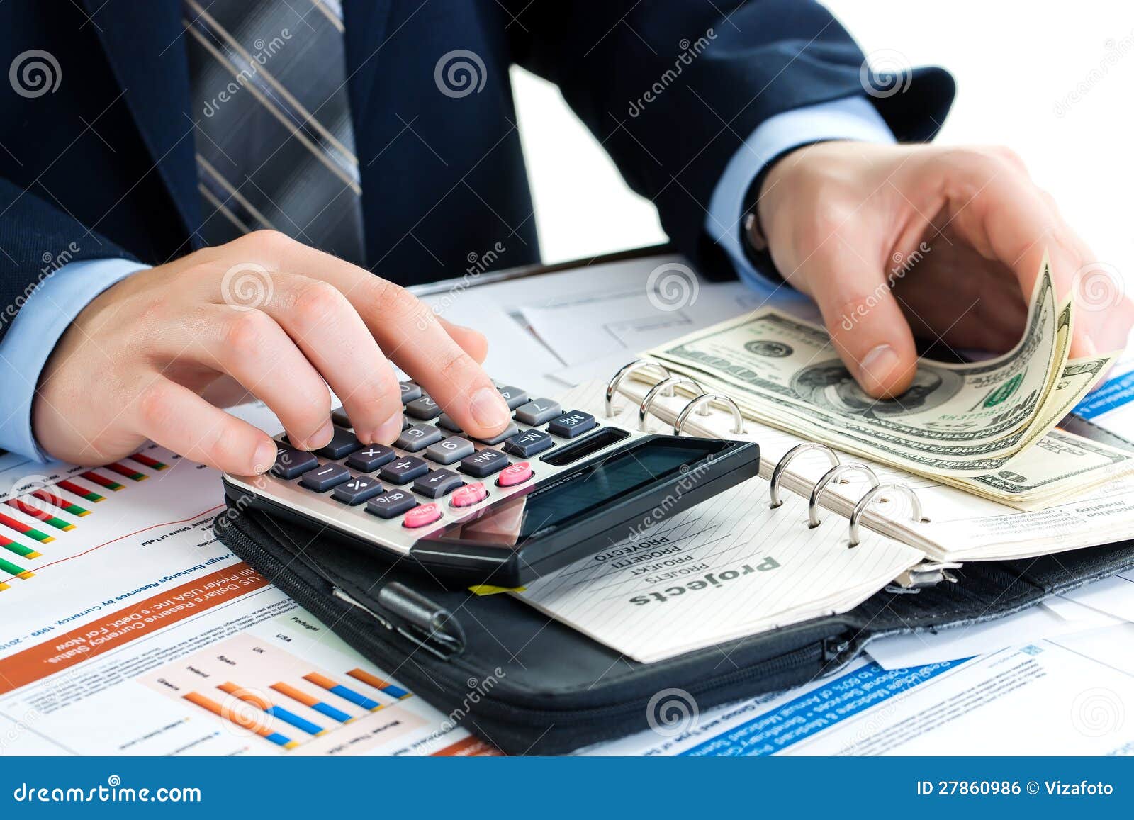 Accounting. stock photo. Image of investment, button - 27860986