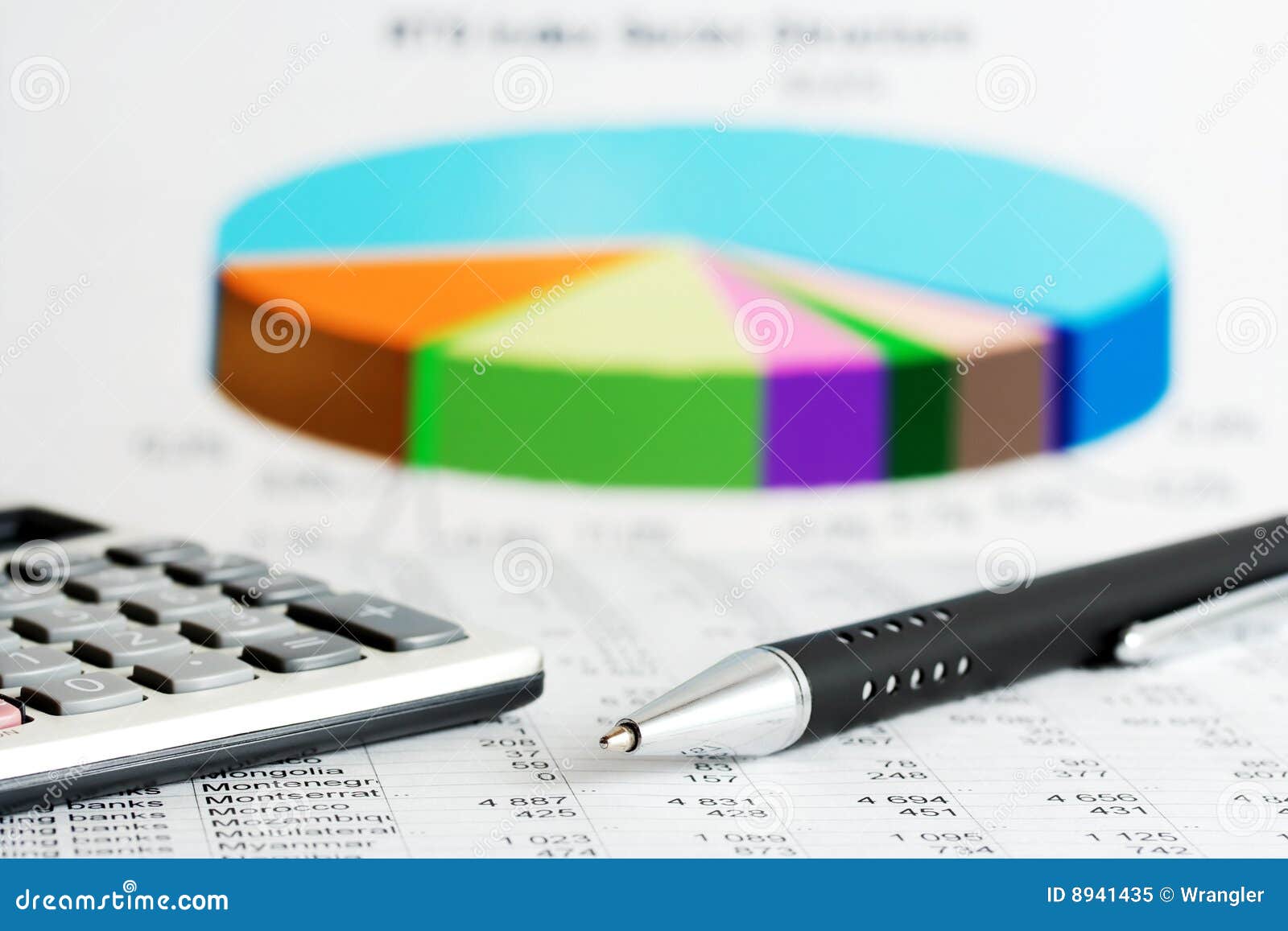 Financial Accounting Graphs and Charts Analysis Stock Image - Image of ...