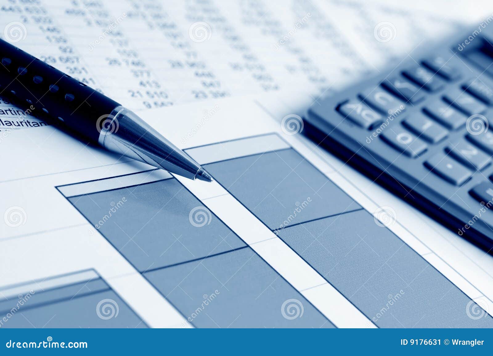 Financial Accounting Stock Market Graphs Analysis Stock Image - Image ...