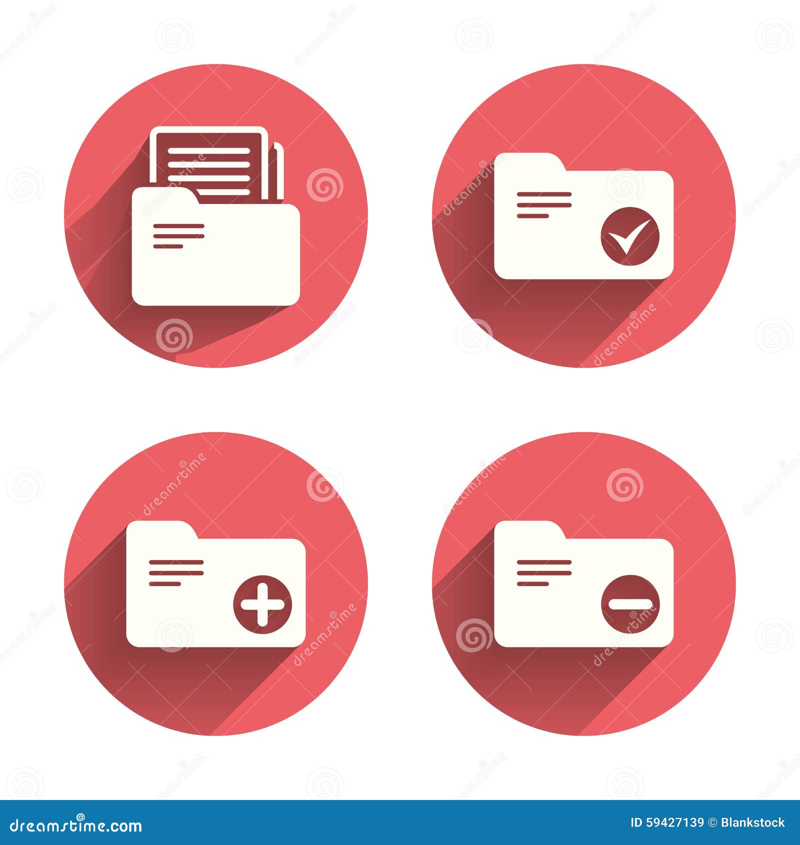 Accounting Binders Icons. Add Document Symbol Stock Vector ...