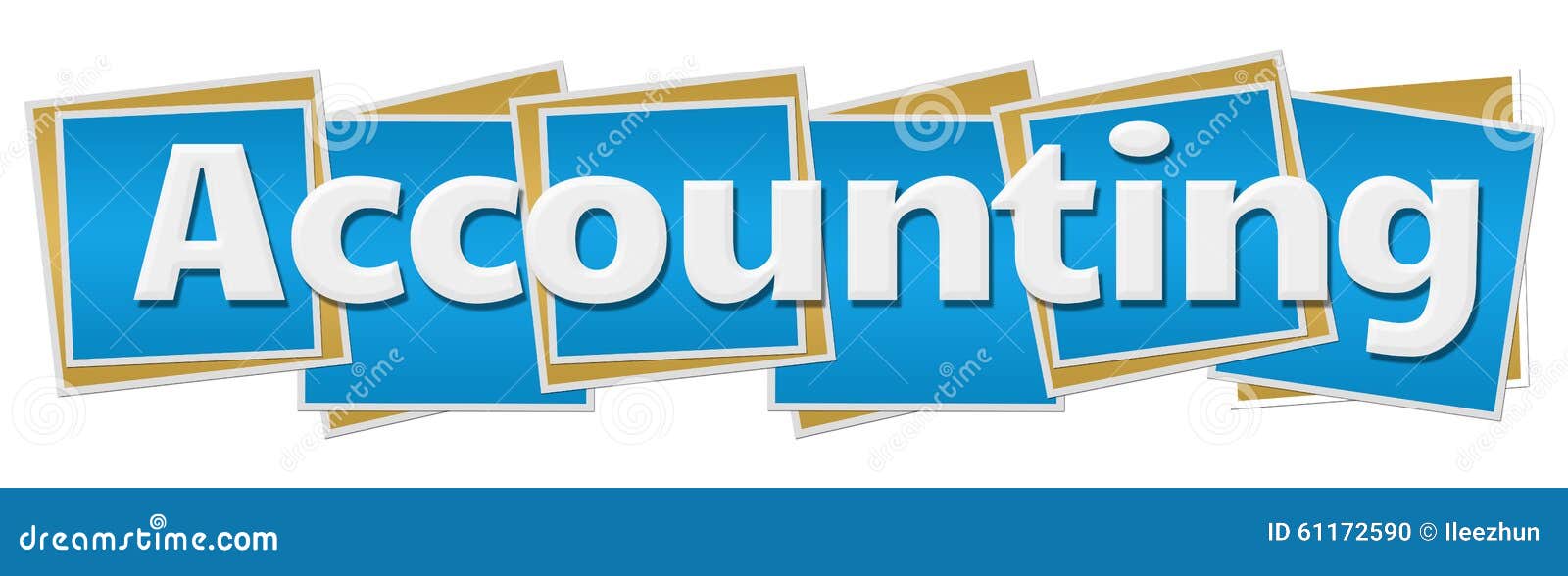 Accounting Blue Blocks stock illustration. Illustration of background ...