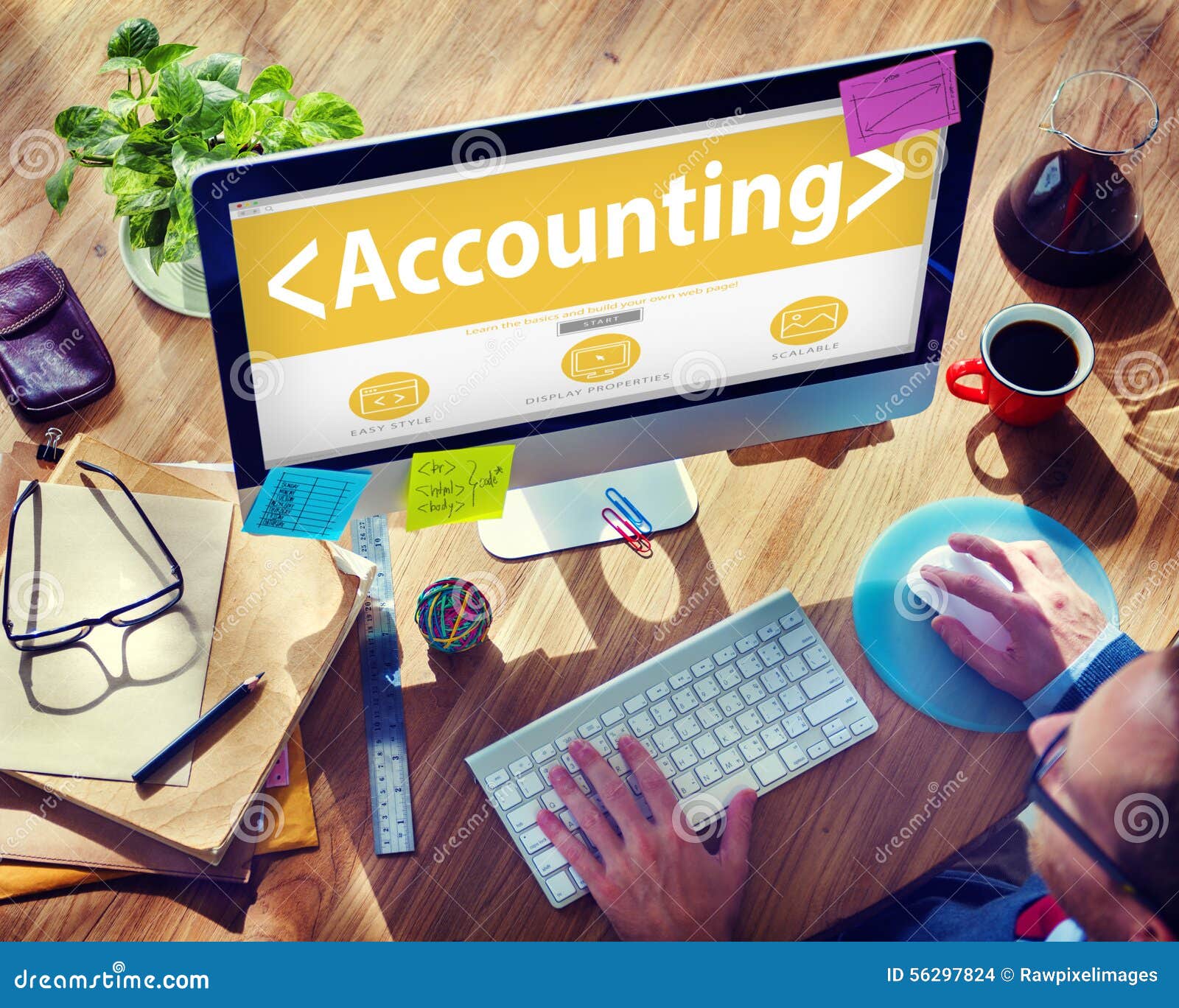 Accounting Budgeting Financial Service Ananlysing Concept Stock Photo ...